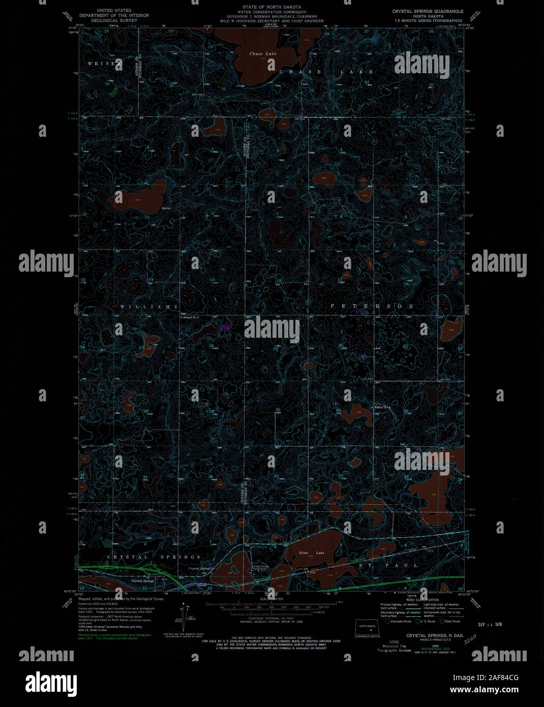 Map of crystal springs hi-res stock photography and images - Alamy
