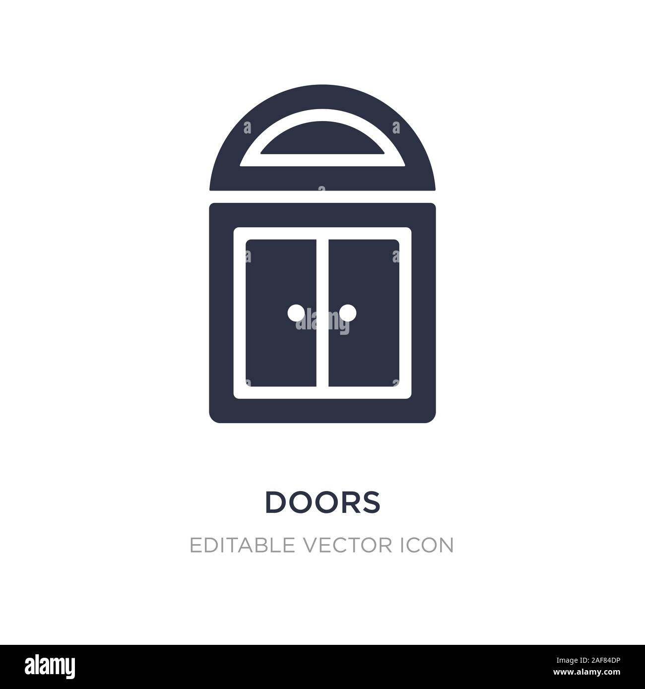 doors icon on white background. Simple element illustration from Tools ...