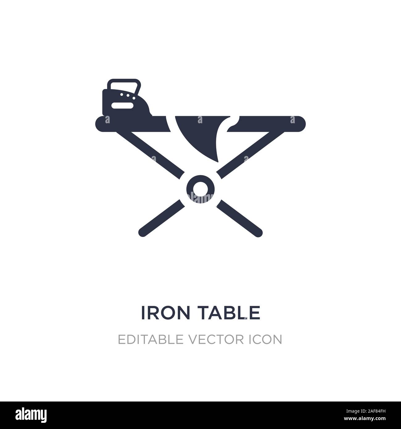 iron table icon on white background. Simple element illustration from ...