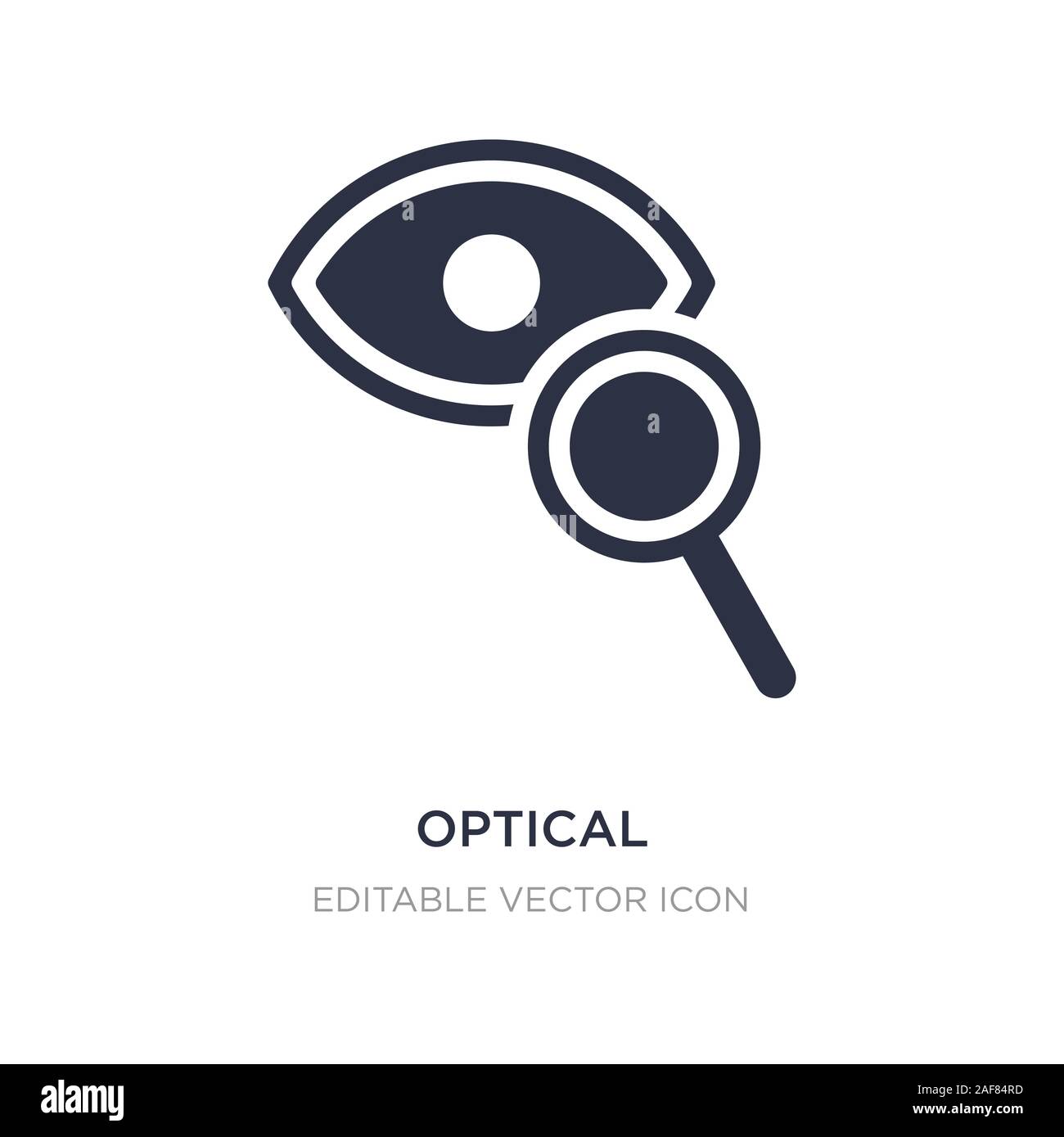 optical icon on white background. Simple element illustration from ...