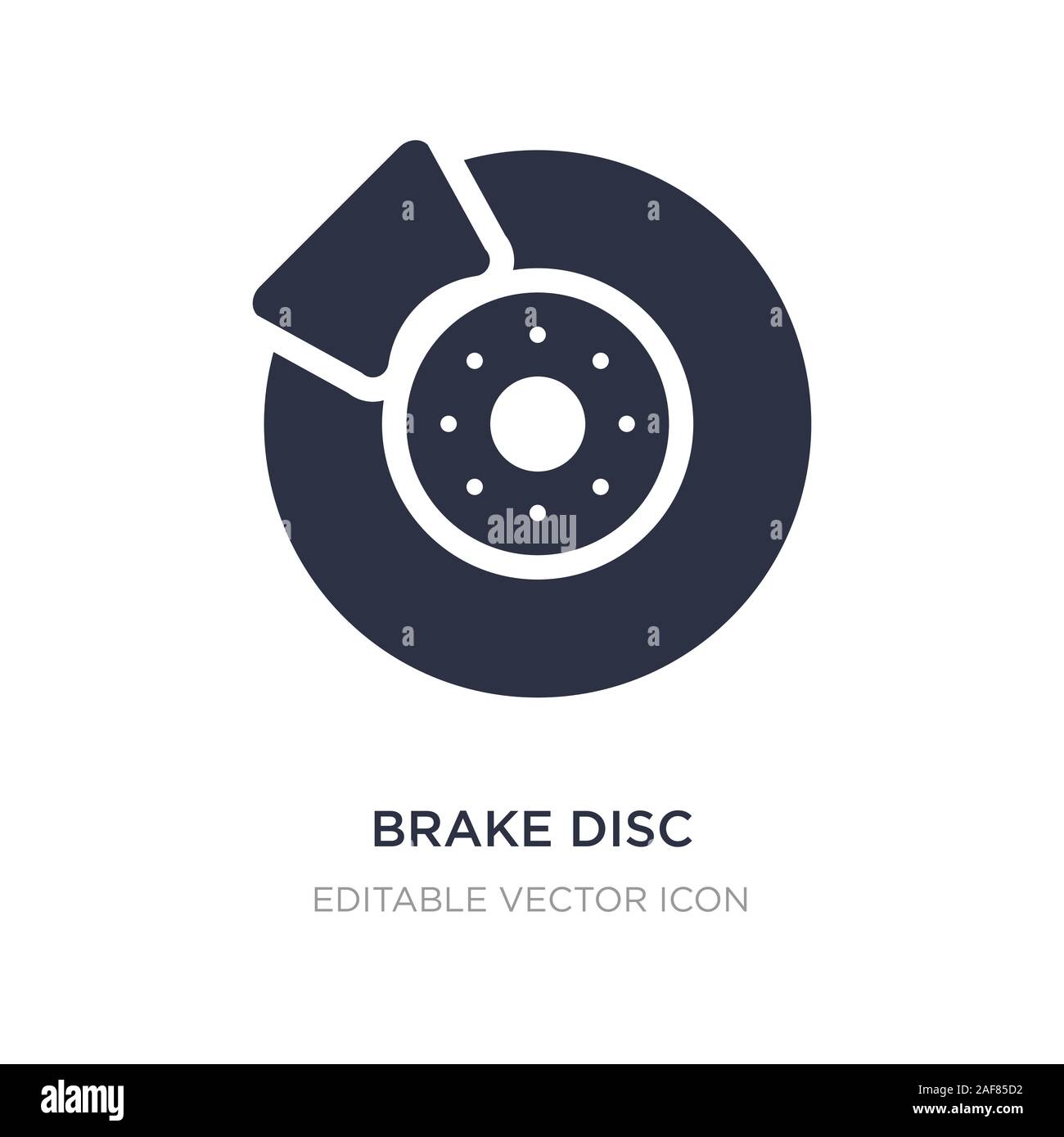 brake disc icon on white background. Simple element illustration from ...