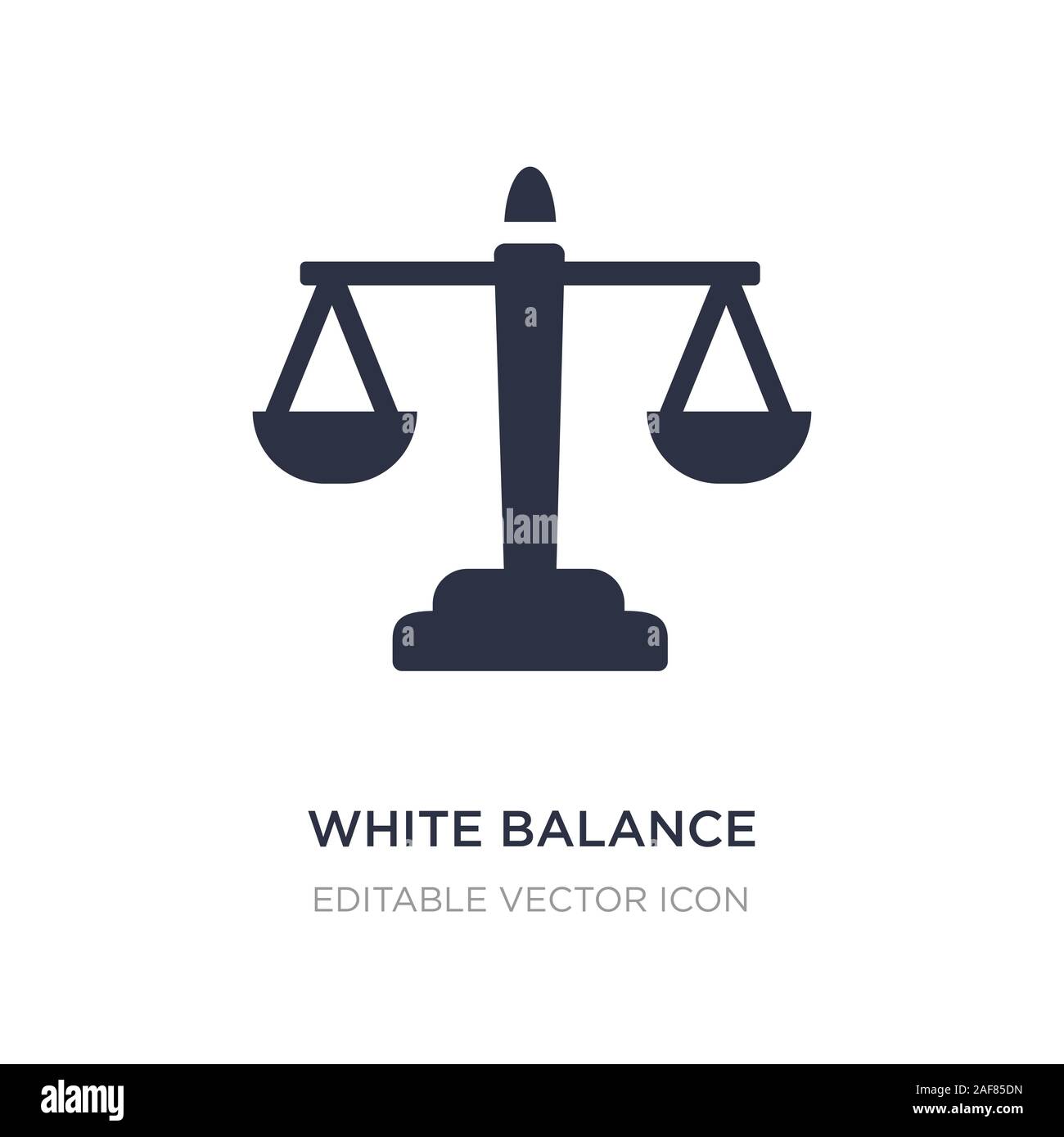 white balance icon on white background. Simple element illustration ...