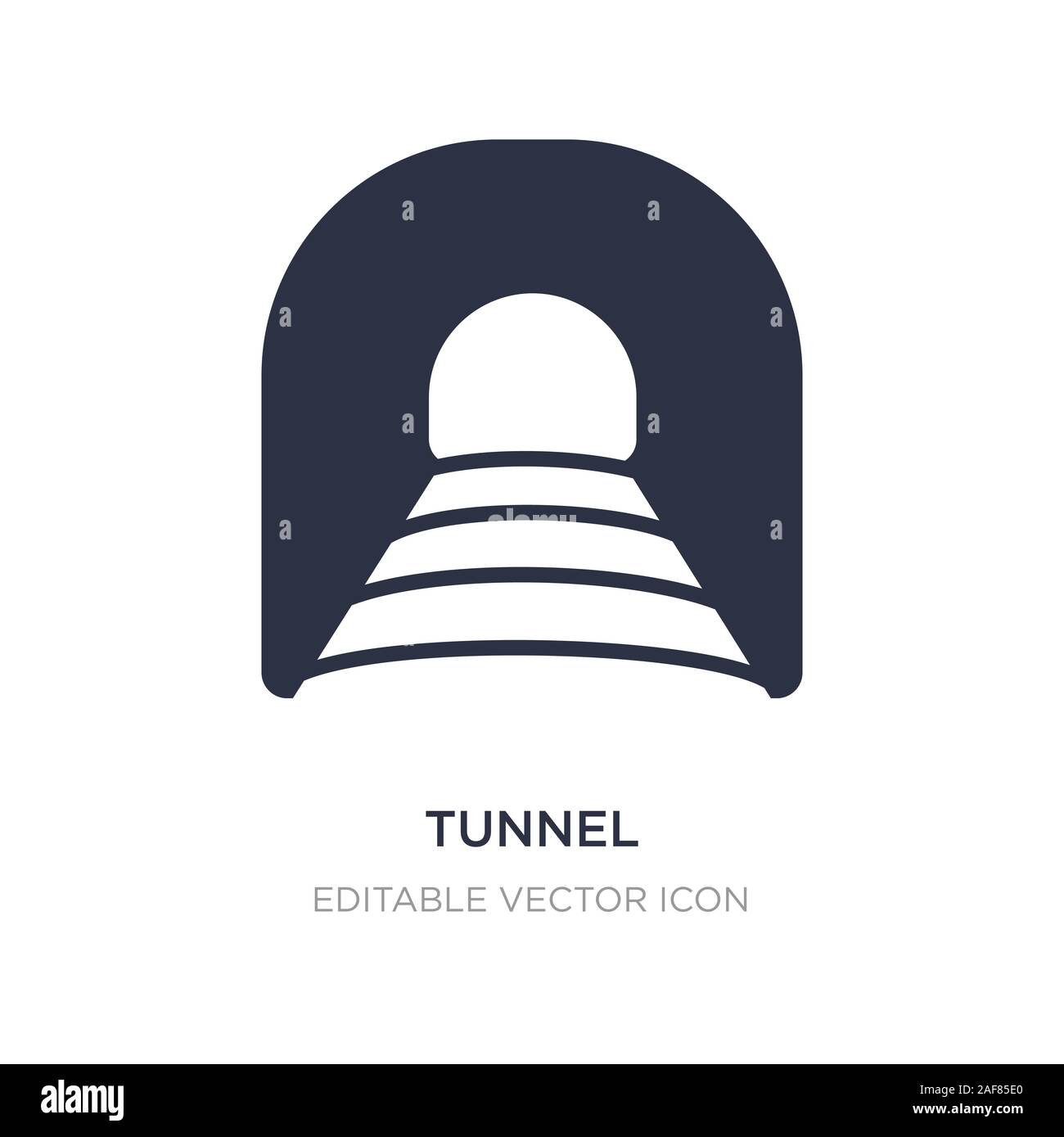 tunnel icon on white background. Simple element illustration from ...