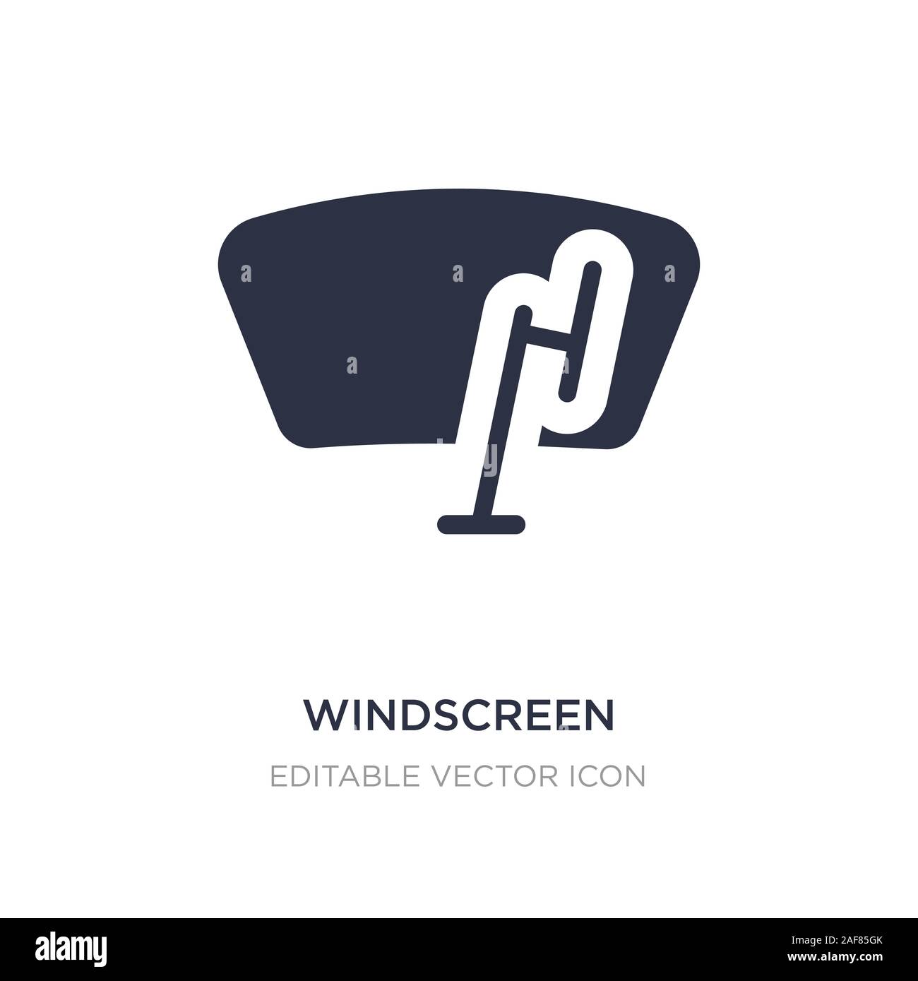 windscreen icon on white background. Simple element illustration from ...