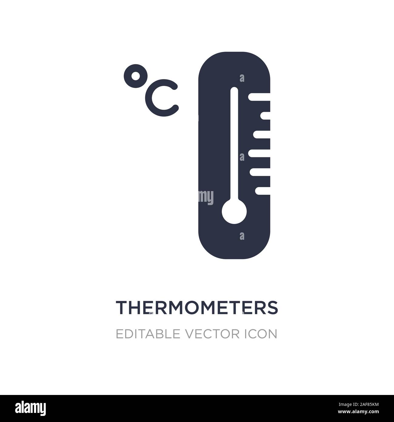thermometers icon on white background. Simple element illustration from ...