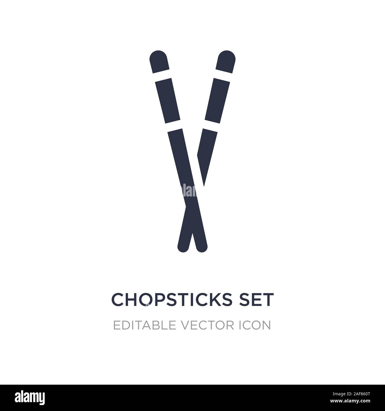 chopsticks set icon on white background. Simple element illustration ...