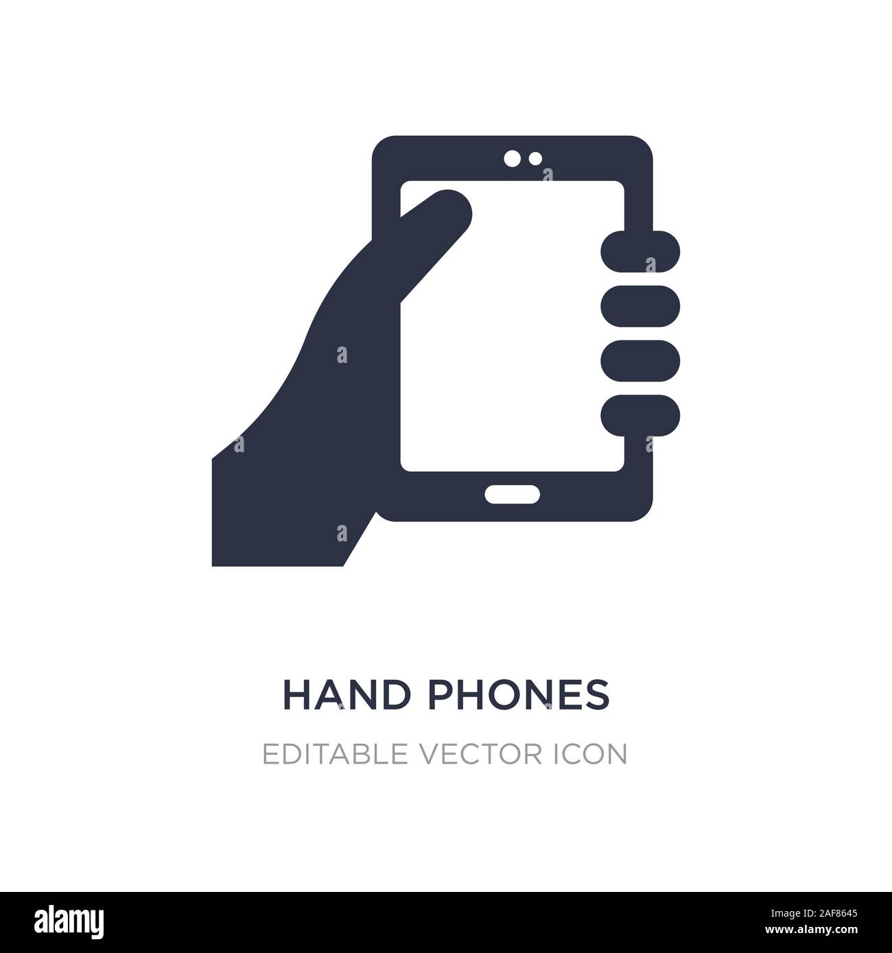 hand phones icon on white background. Simple element illustration from ...