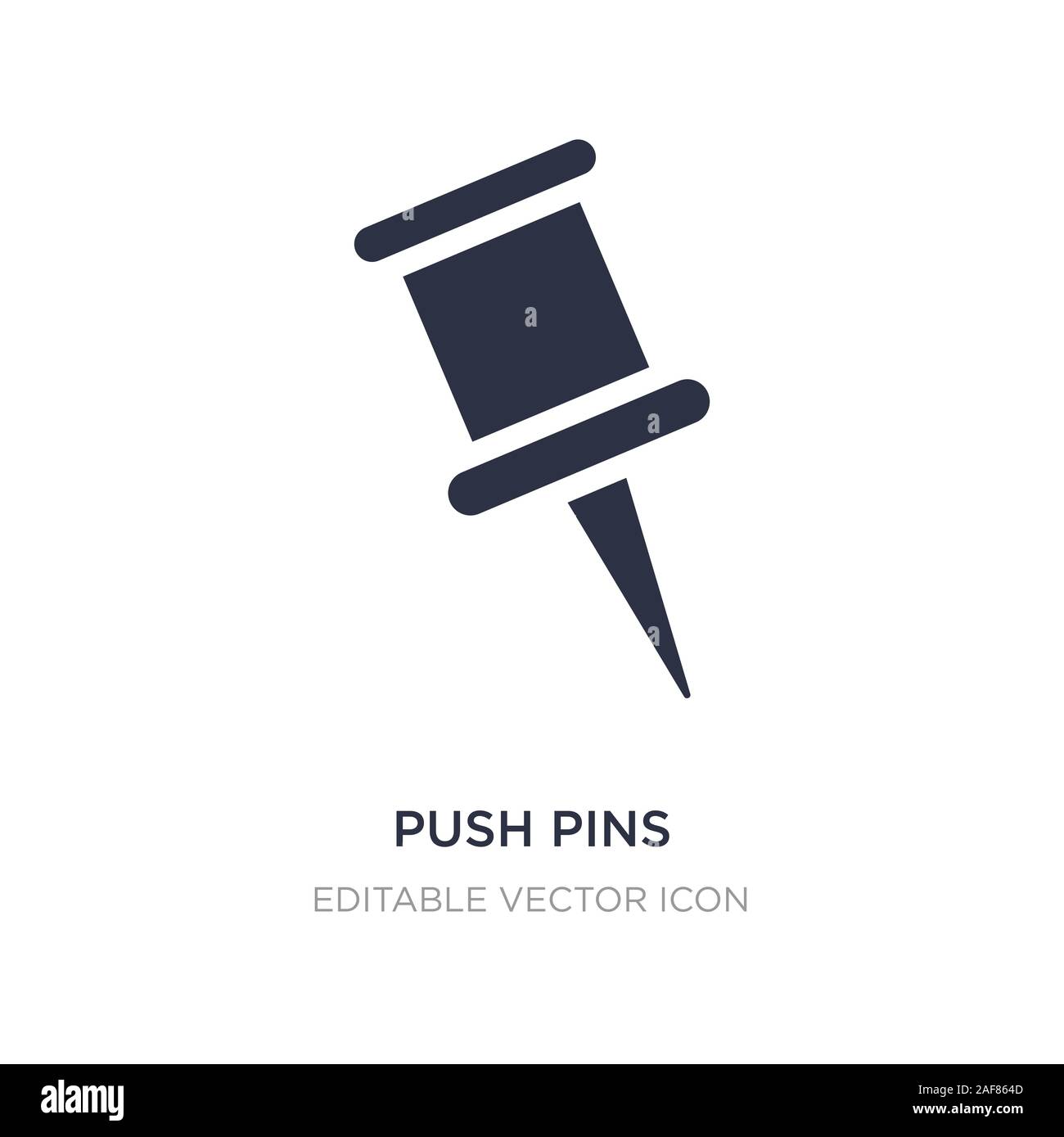 push pins icon on white background. Simple element illustration from ...
