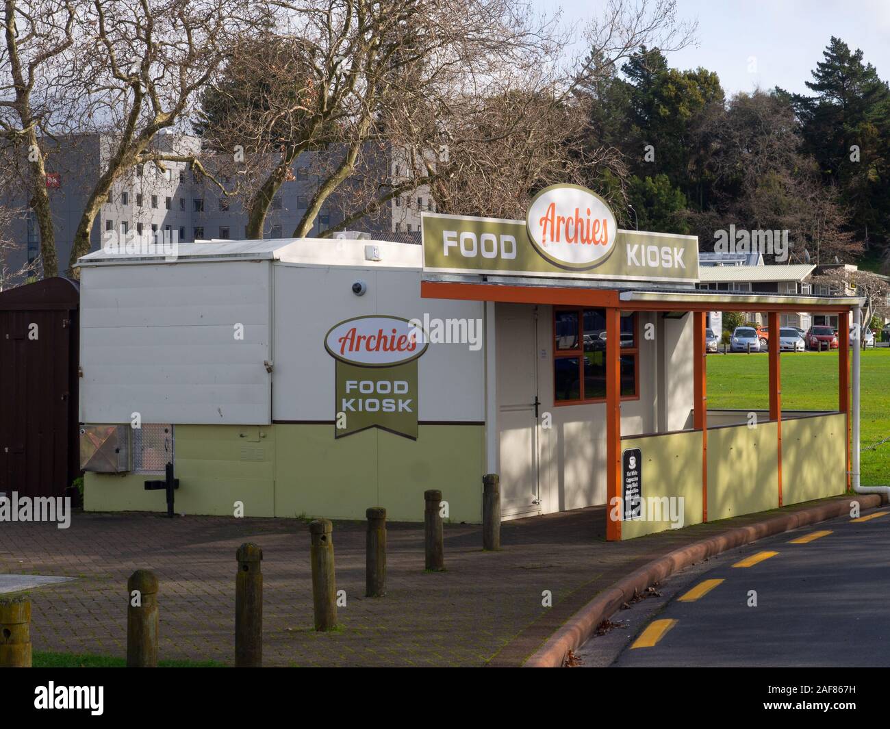 Archies Food Kiosk Rotorua Stock Photo - Alamy