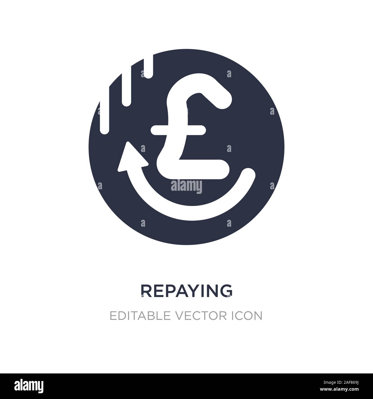 repaying icon on white background. Simple element illustration from UI ...