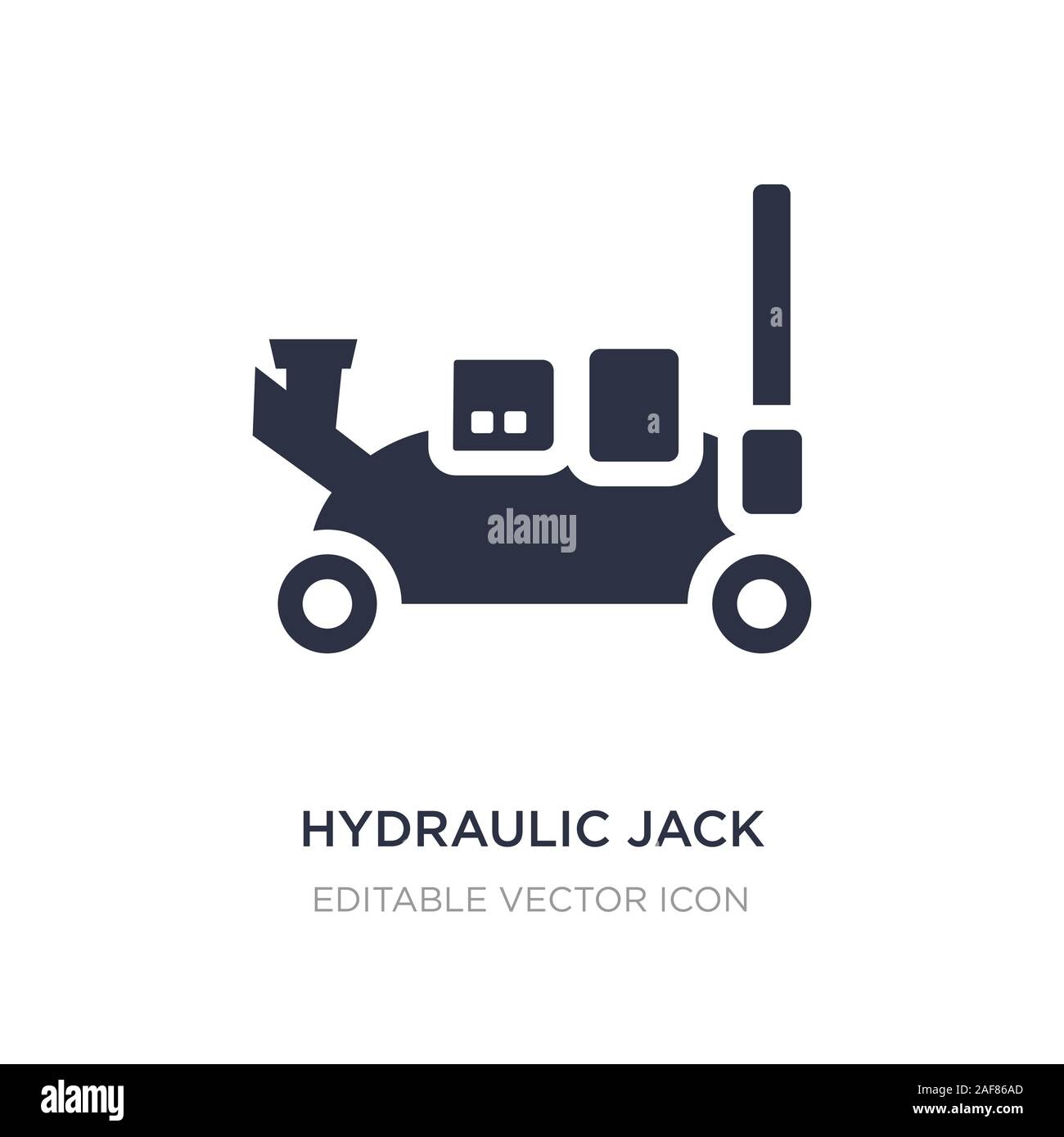 hydraulic jack icon on white background. Simple element illustration ...