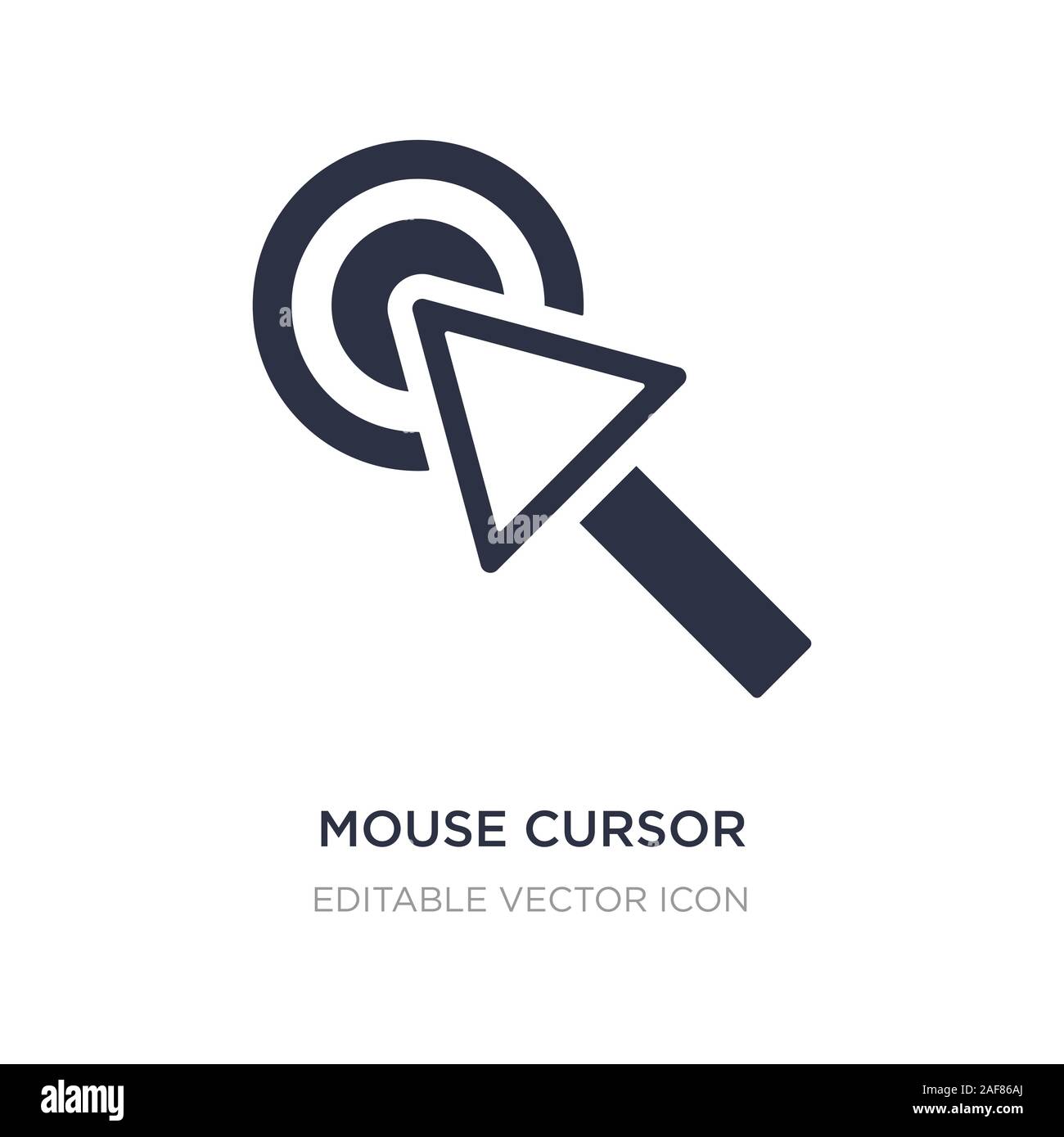 mouse cursor icon on white background. Simple element illustration from ...