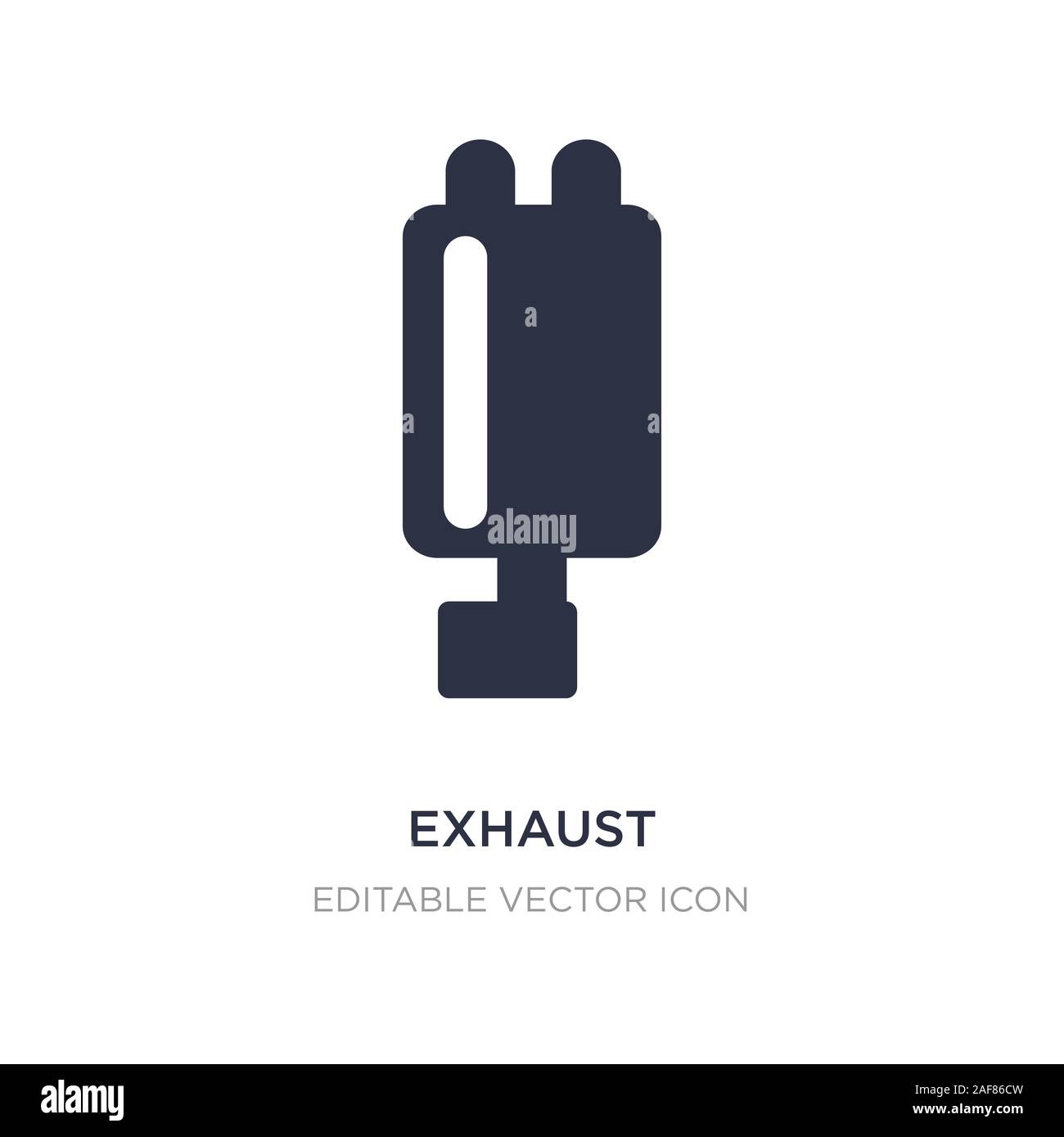 exhaust icon on white background. Simple element illustration from ...