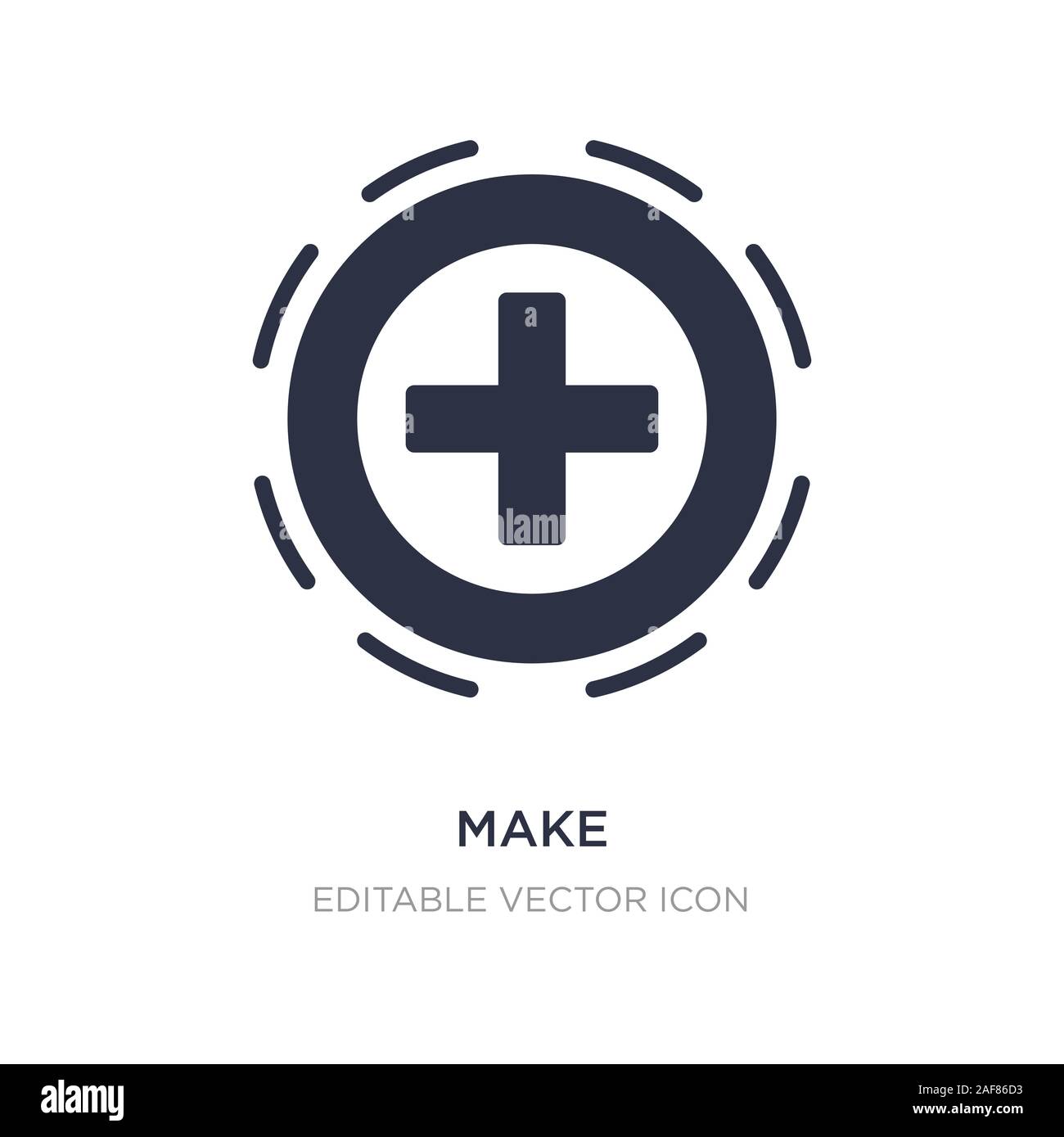 make icon on white background. Simple element illustration from UI ...