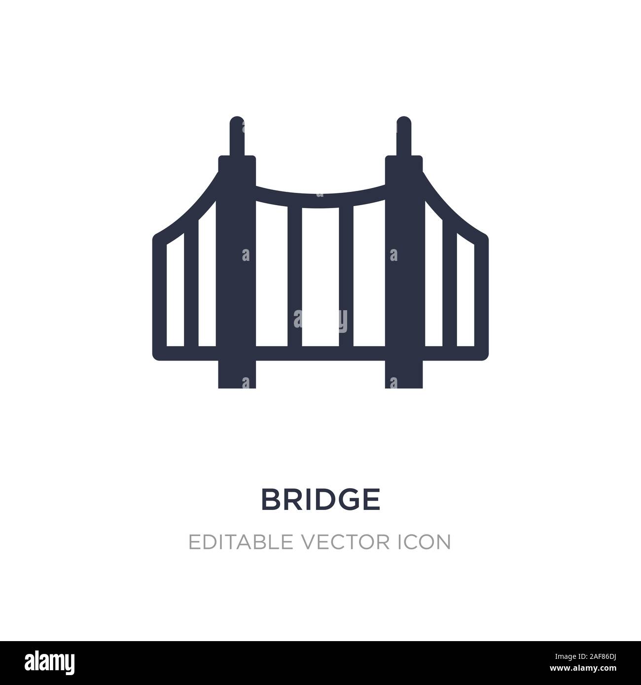 bridge icon on white background. Simple element illustration from UI ...