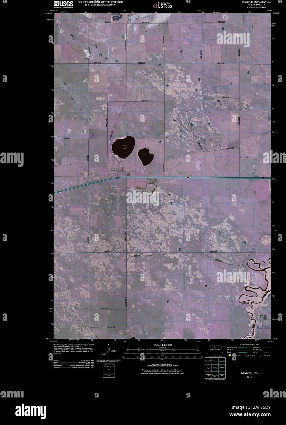 Map of denbigh hi-res stock photography and images - Alamy