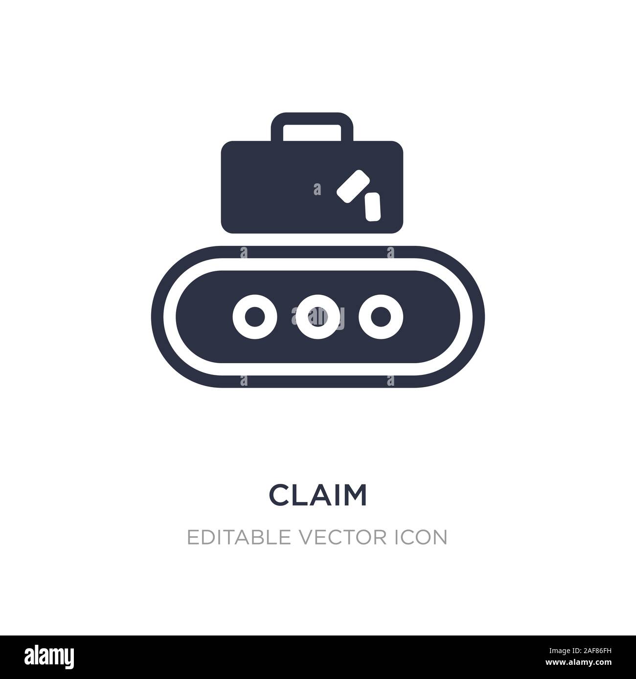 claim icon on white background. Simple element illustration from Travel ...
