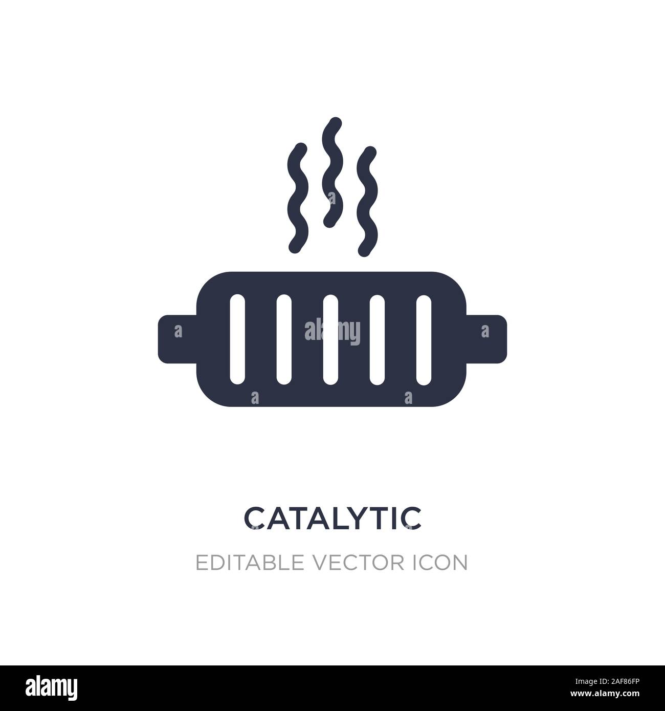 catalytic converter icon on white background. Simple element ...