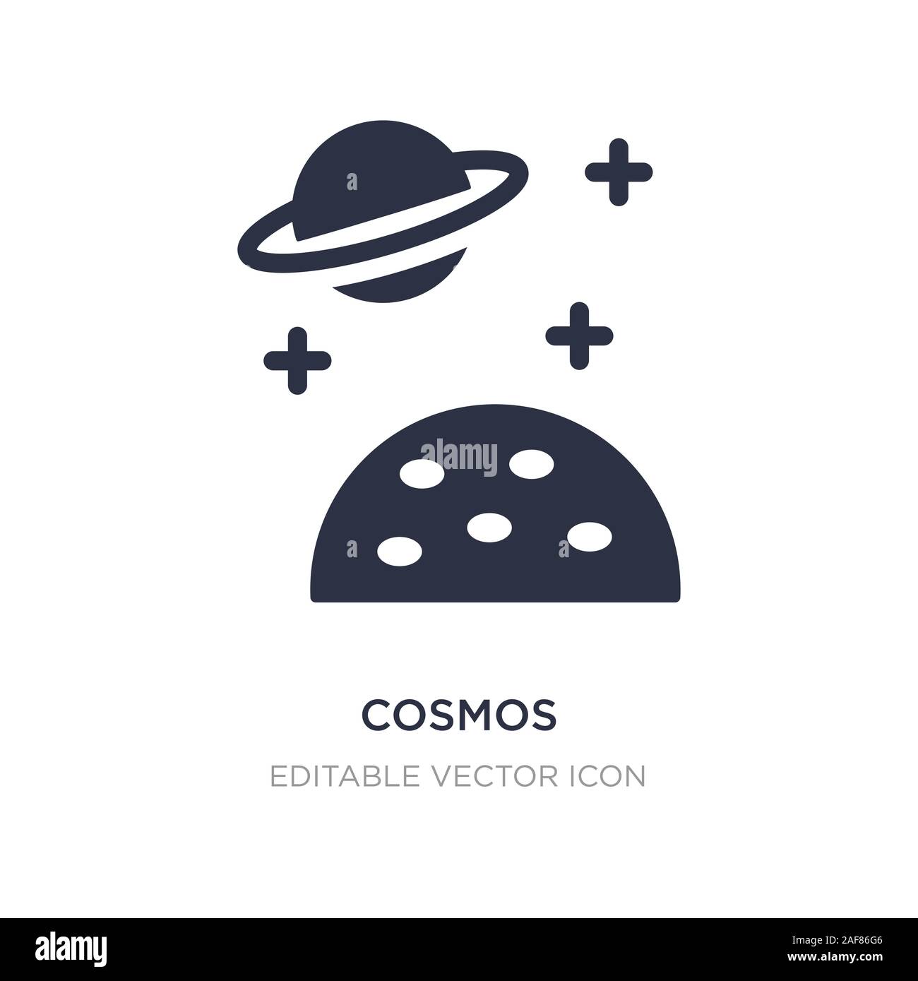 cosmos icon on white background. Simple element illustration from ...