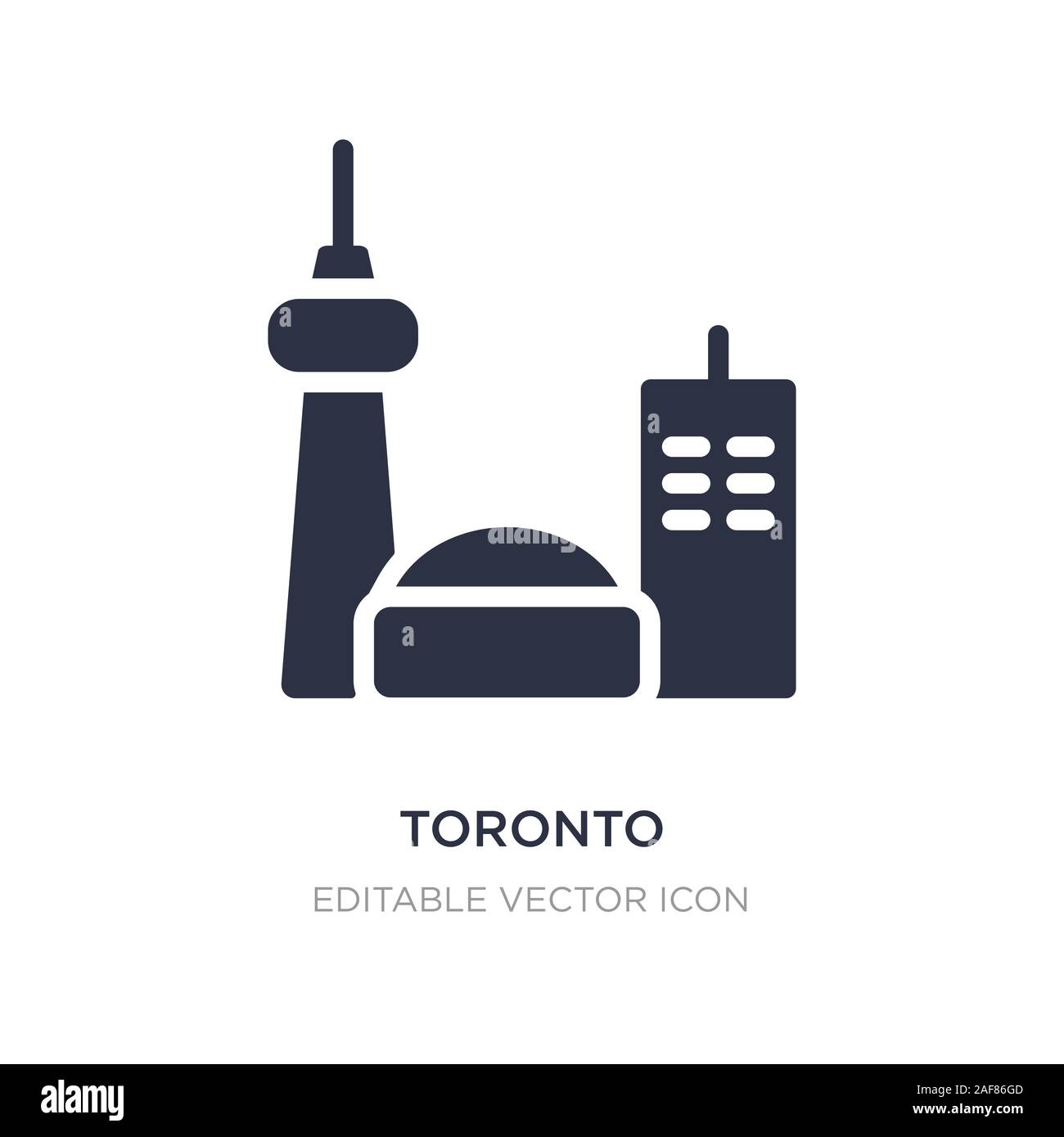toronto icon on white background. Simple element illustration from ...