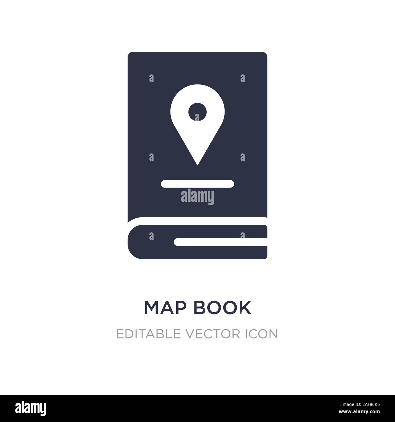 map book icon on white background. Simple element illustration from ...