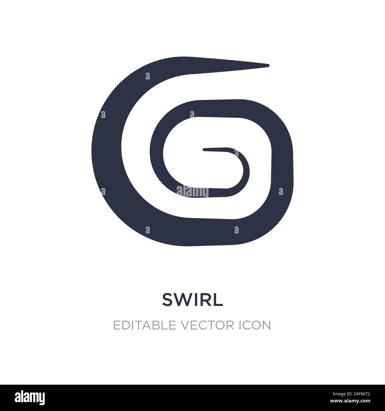 swirl icon on white background. Simple element illustration from ...