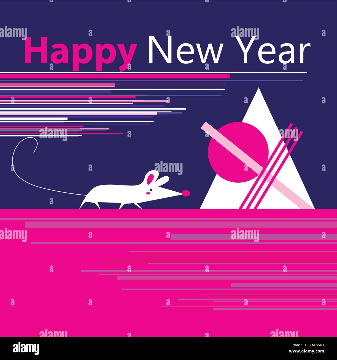 Template wishing happy new Stock Vector Images - Alamy