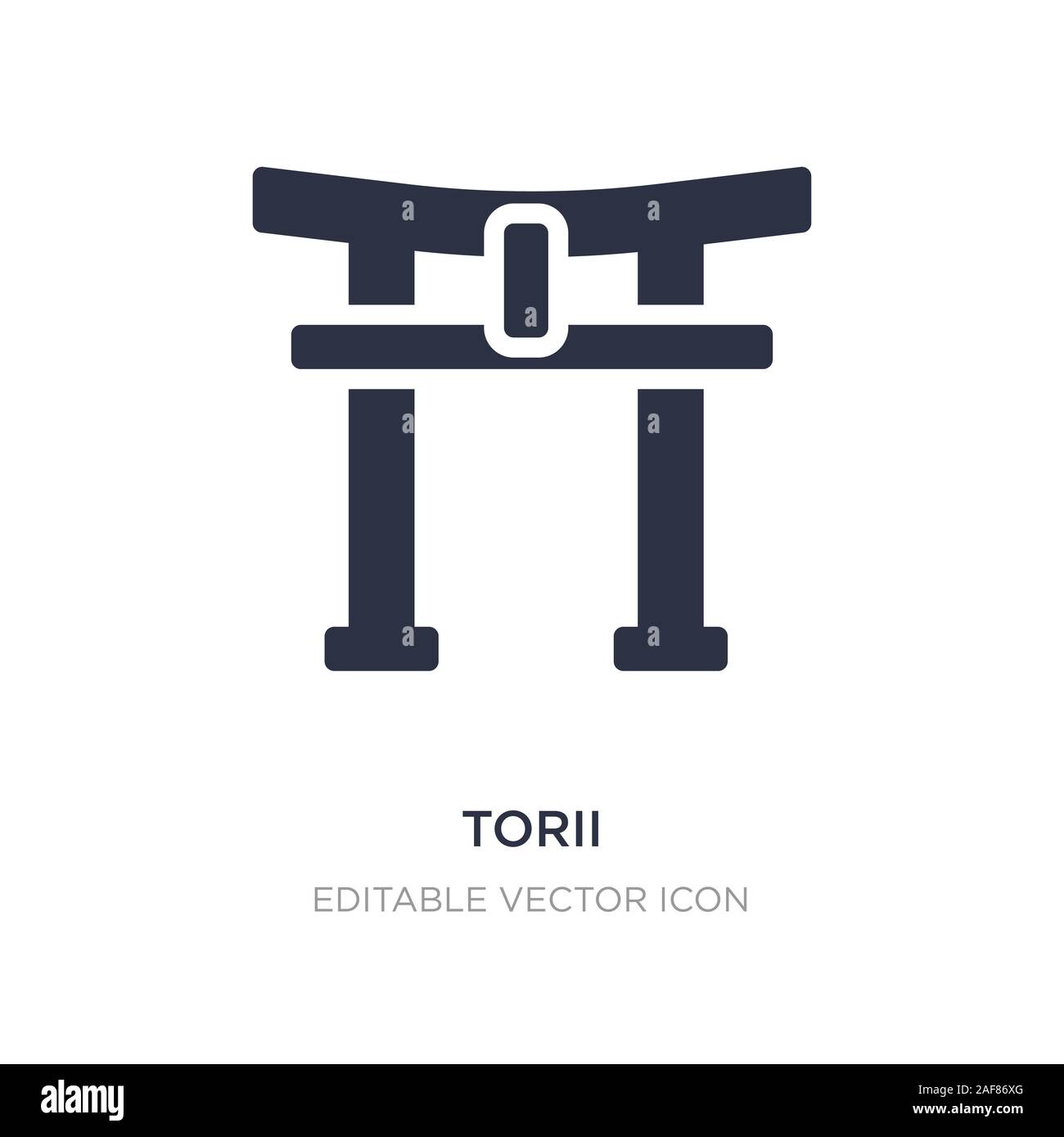 torii icon on white background. Simple element illustration from Travel ...