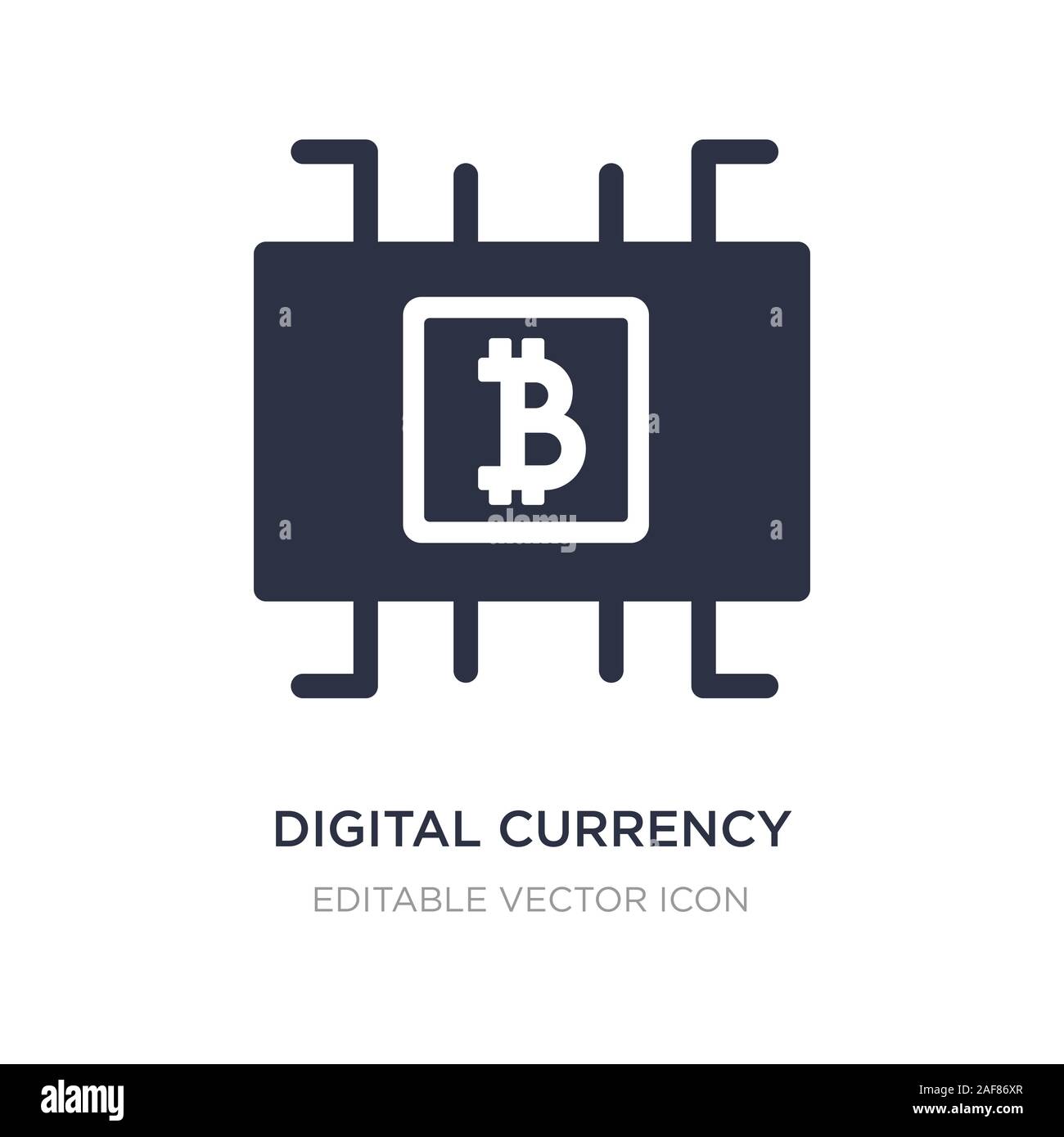 digital currency icon on white background. Simple element illustration ...