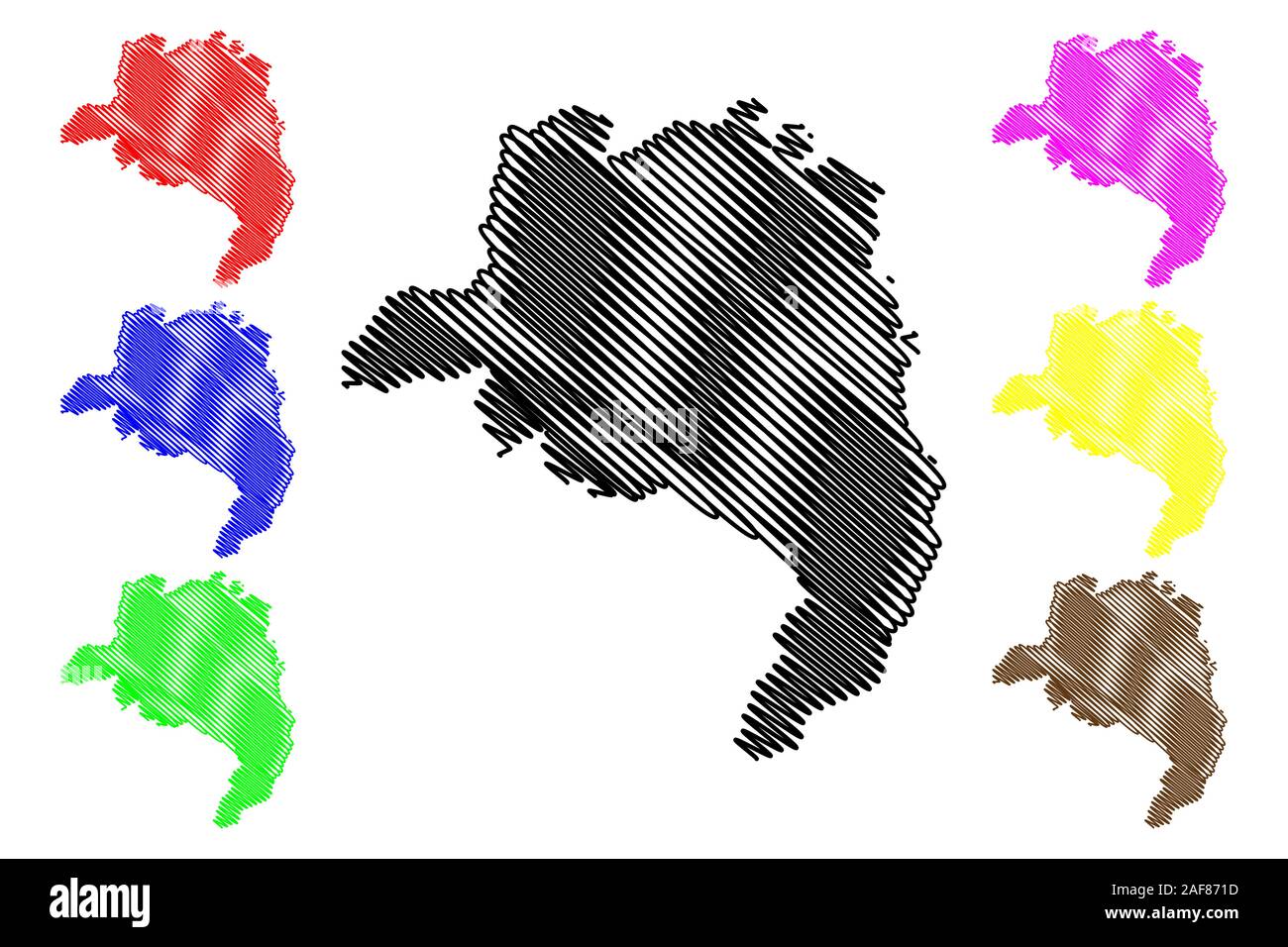 Lofa County (Counties of Liberia, Republic of Liberia) map vector ...