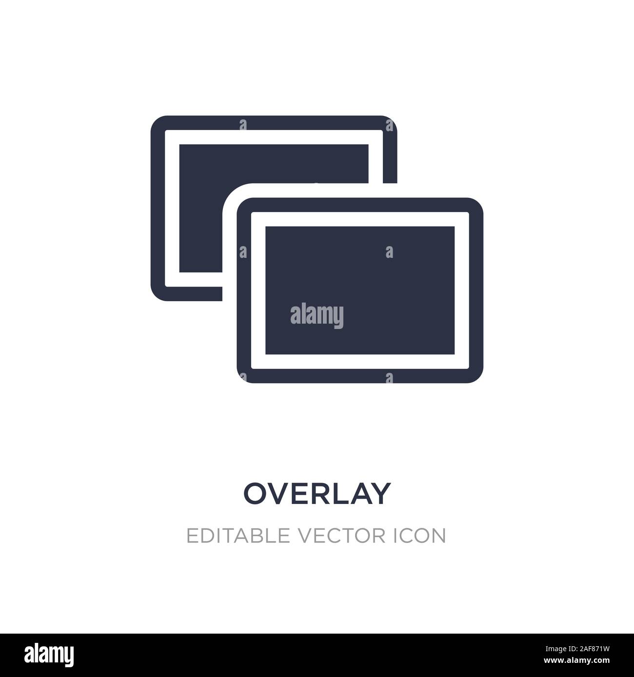 overlay icon on white background. Simple element illustration from Web ...
