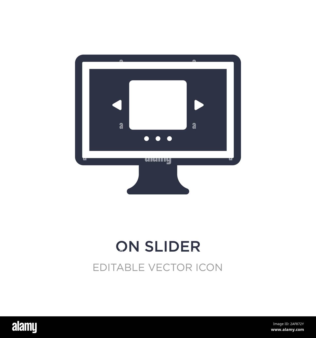 on slider icon on white background. Simple element illustration from ...