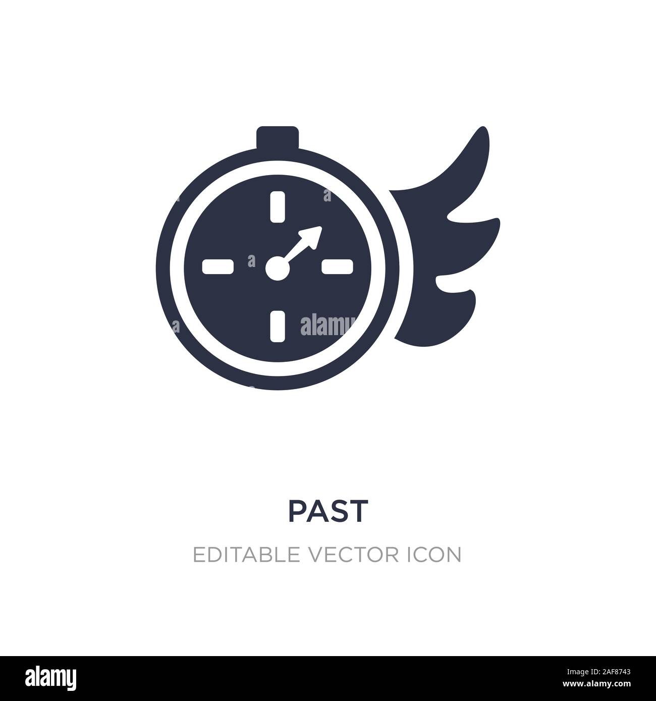 past icon on white background. Simple element illustration from UI ...