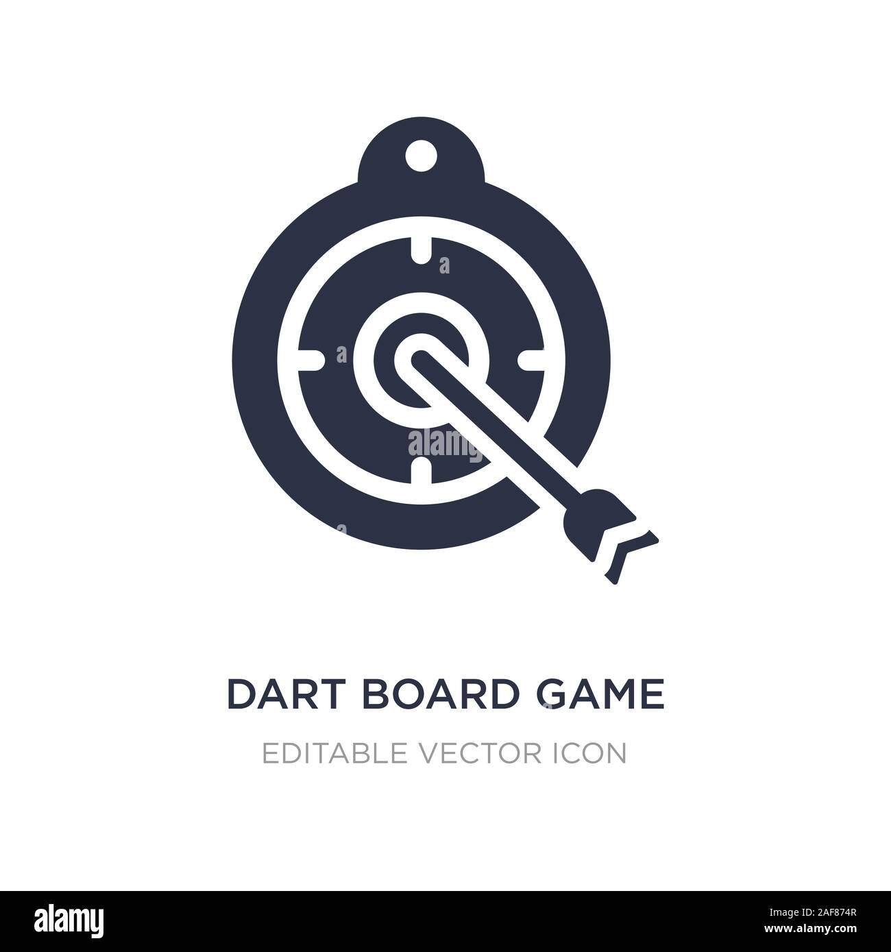 dart board game icon on white background. Simple element illustration ...