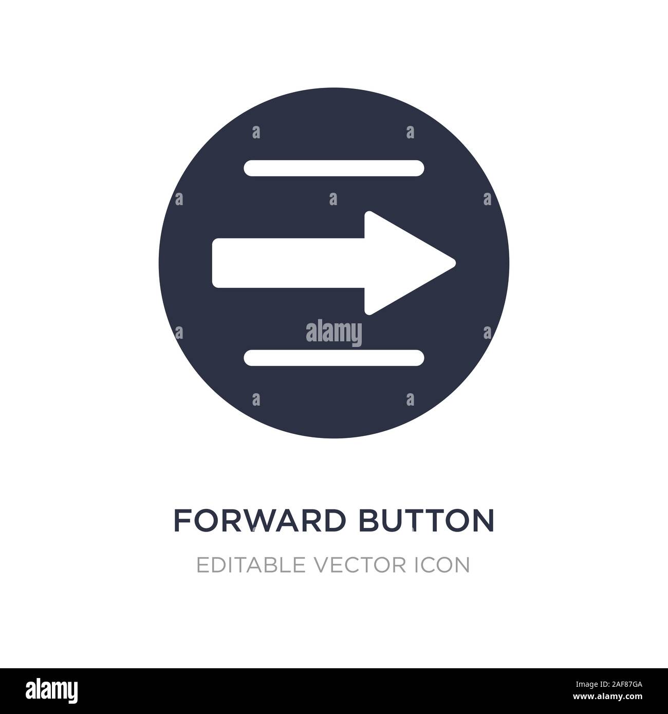 forward button icon on white background. Simple element illustration ...