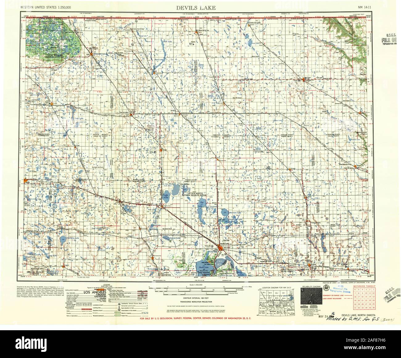 Devils lake north dakota map hi-res stock photography and images - Alamy