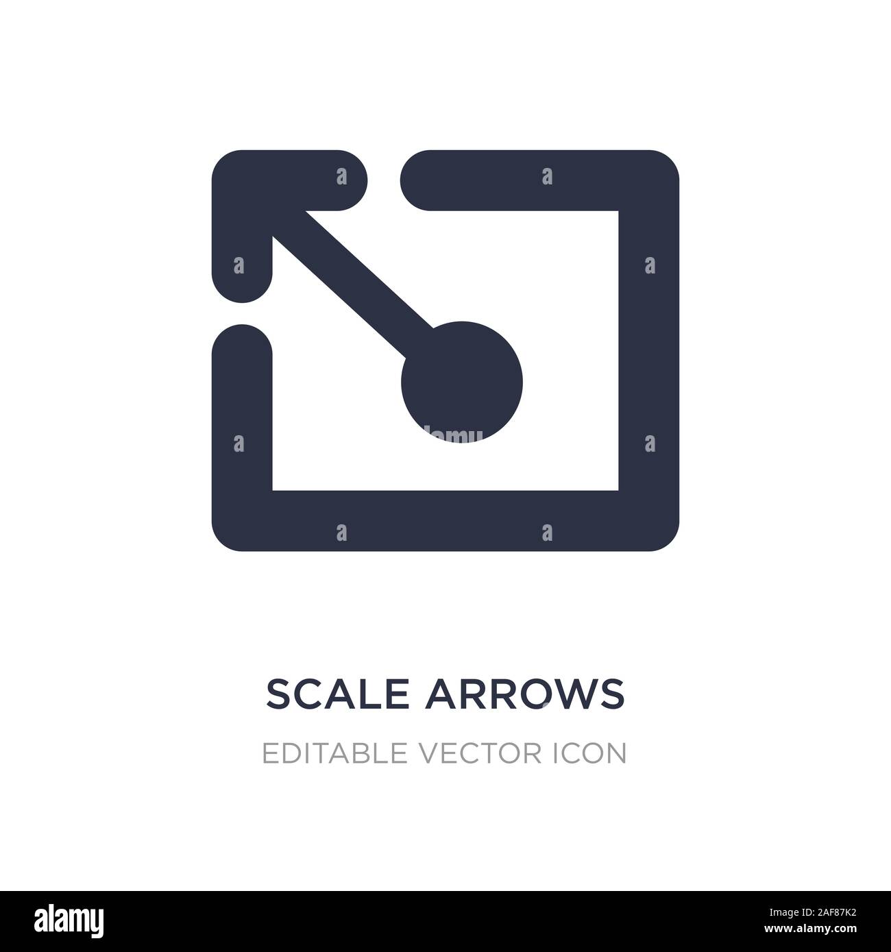 scale arrows icon on white background. Simple element illustration from ...