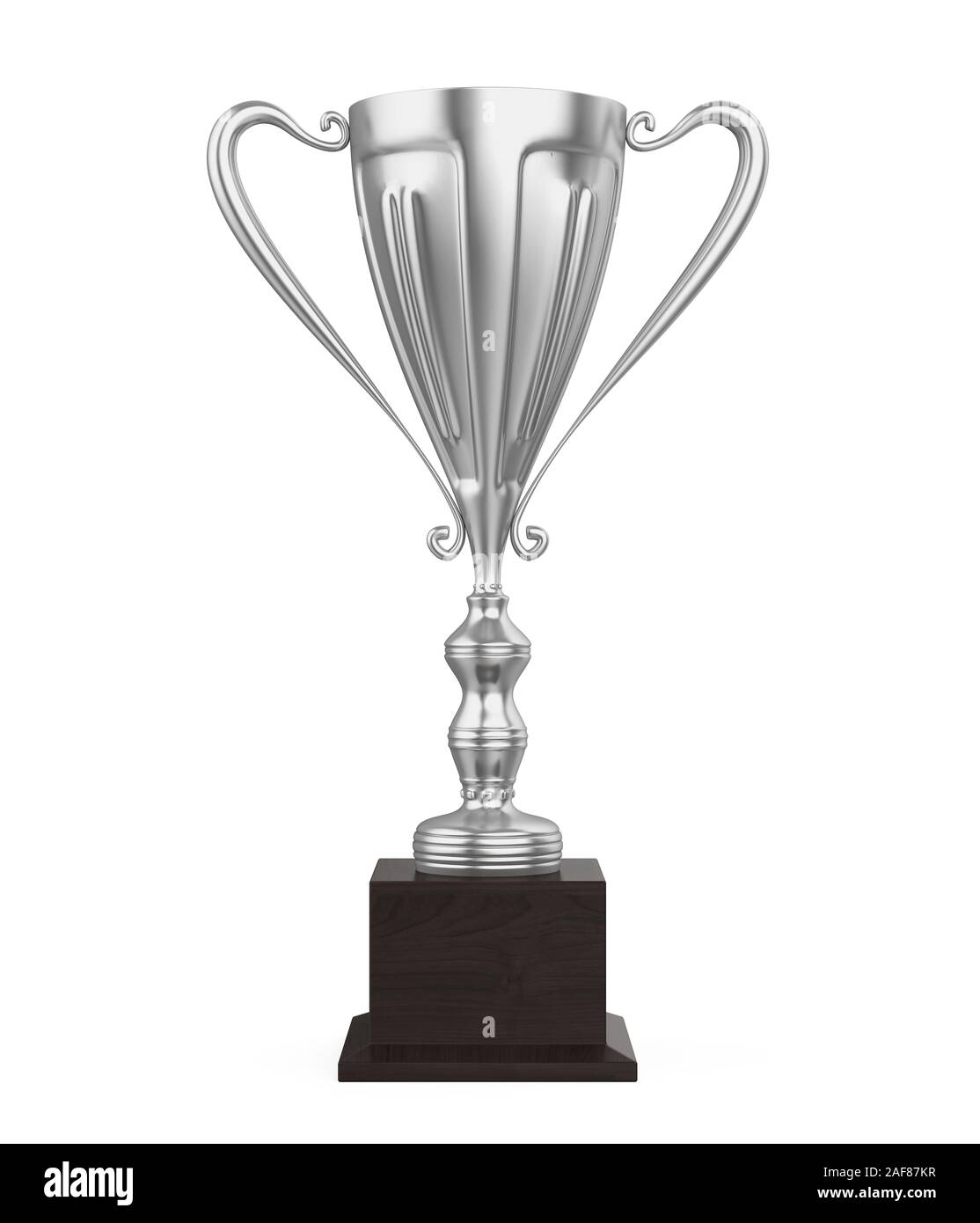 Silver Trophy Cup Isolated Stock Photo - Alamy