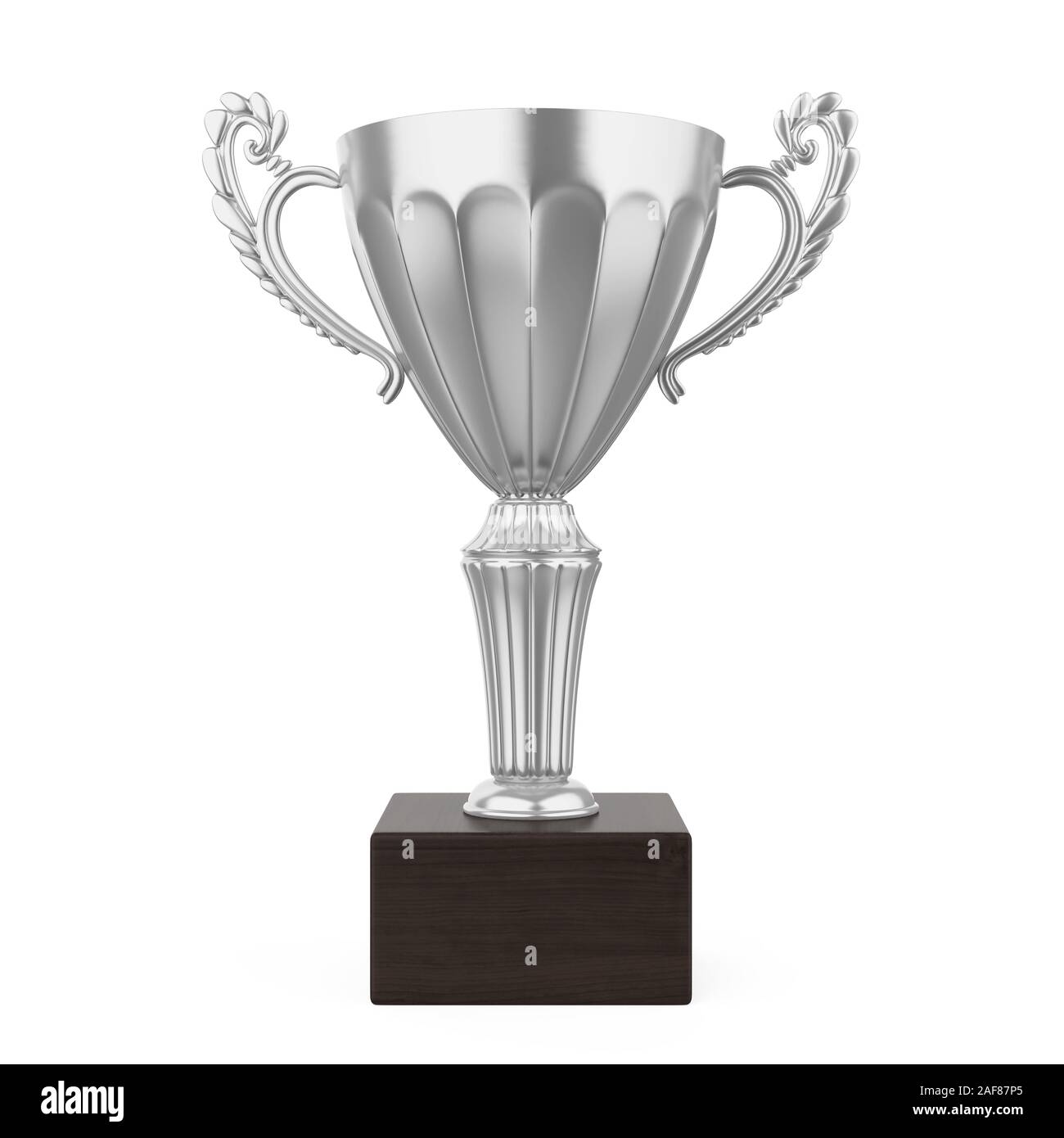 Silver Trophy Cup Isolated Stock Photo - Alamy