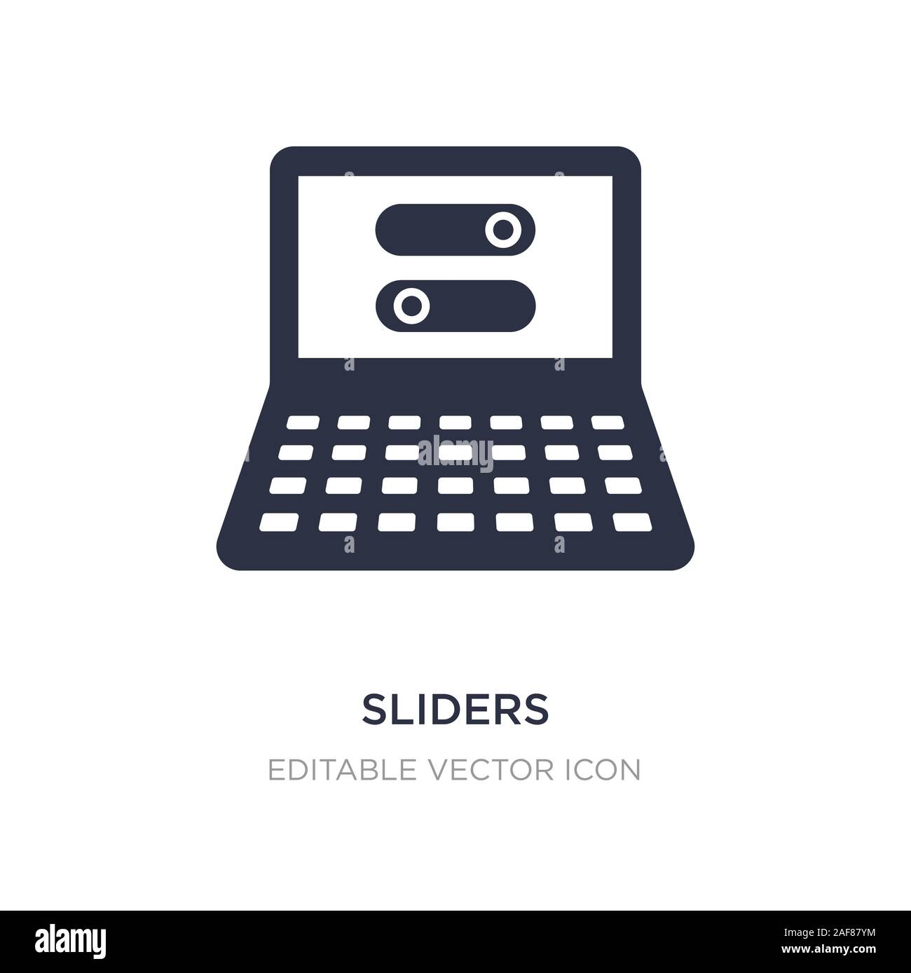sliders icon on white background. Simple element illustration from Web ...
