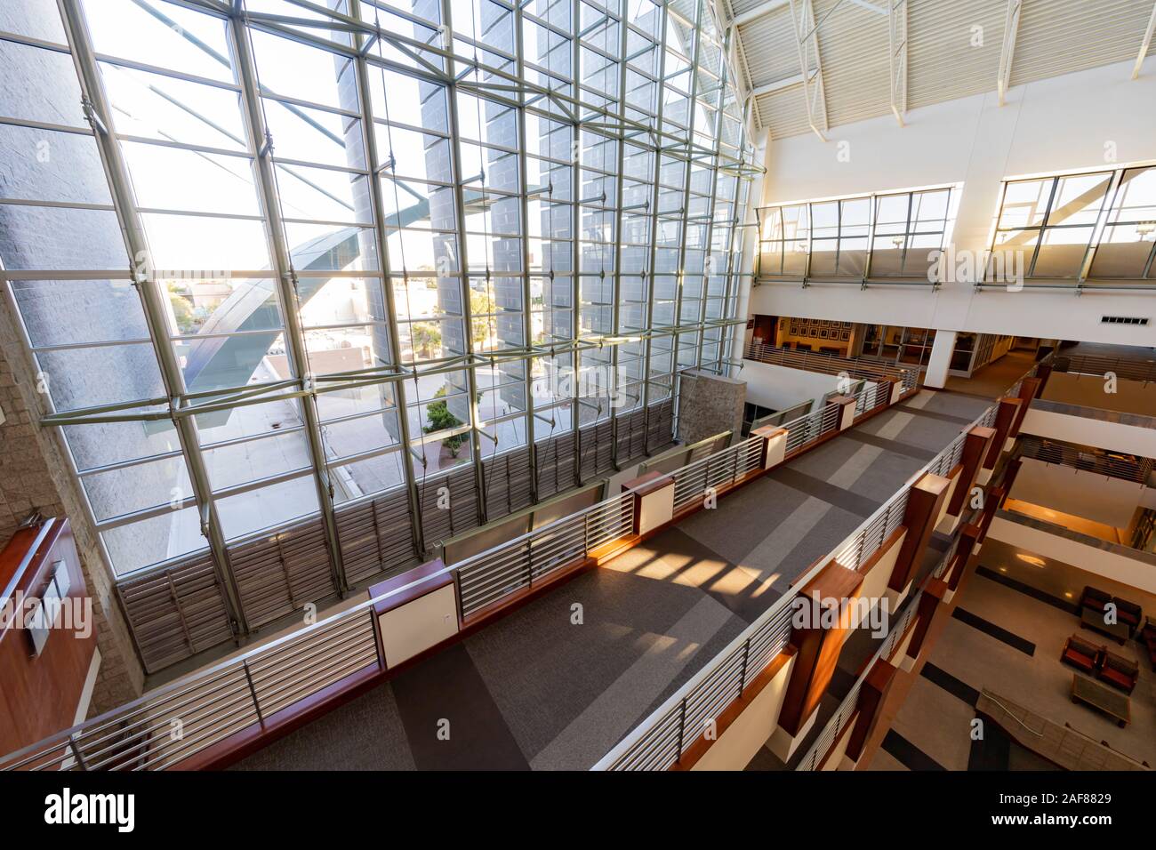 Las Vegas, NOV 23: Interior view of the famous Lied Library of UNLV on ...