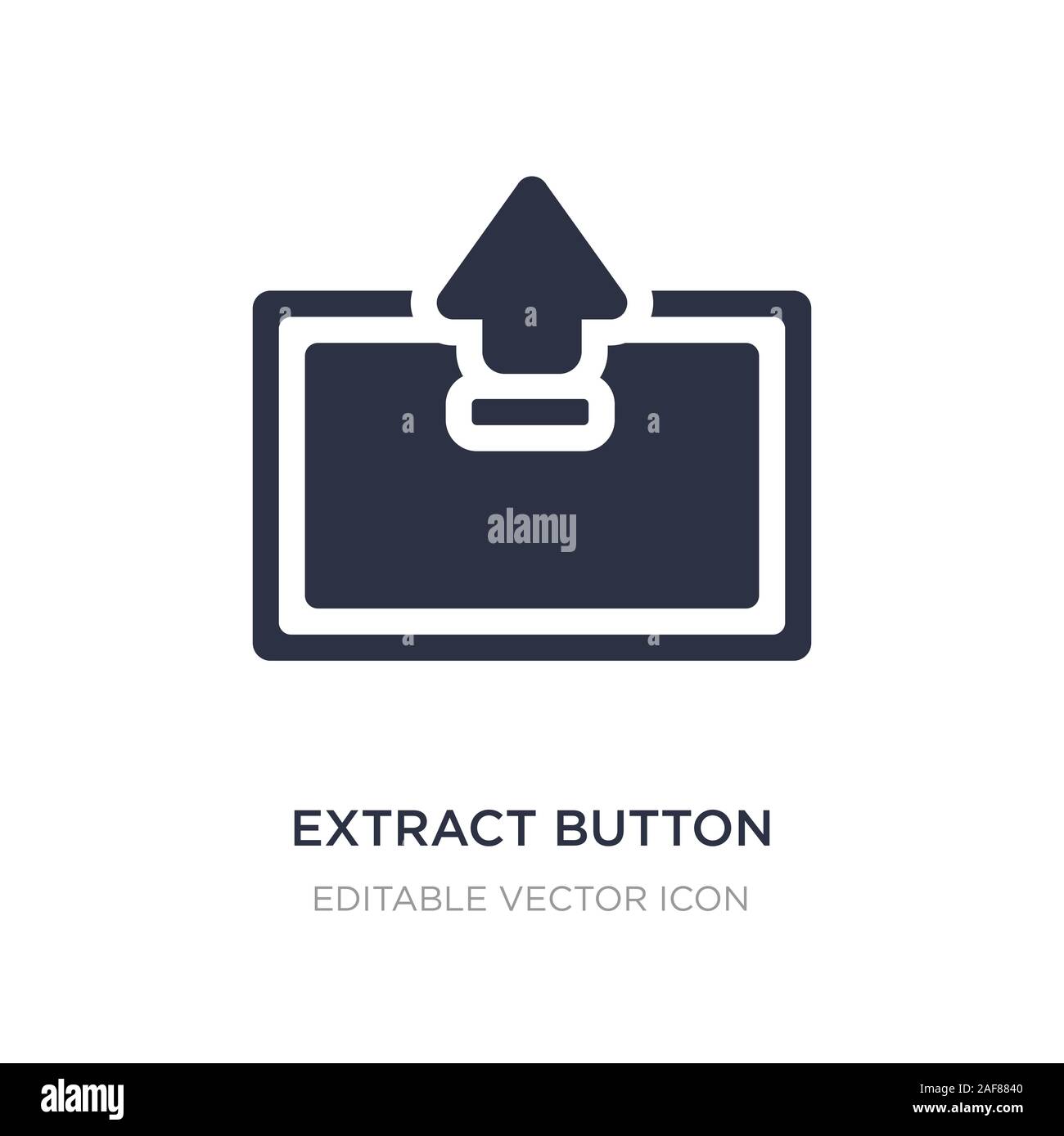 extract button icon on white background. Simple element illustration ...