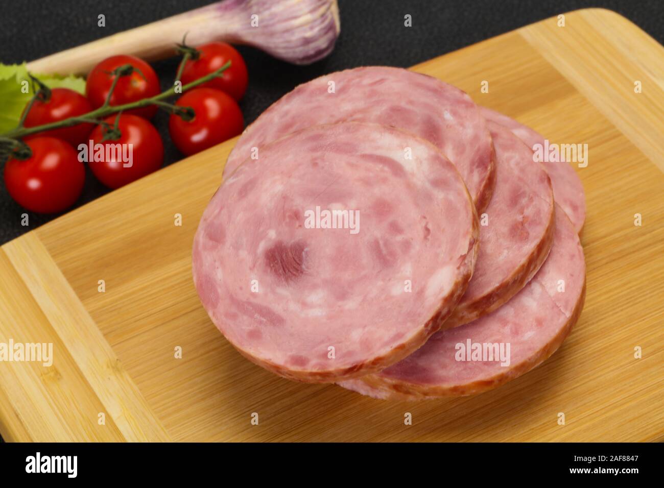 Natural ham made from pork meat Stock Photo - Alamy