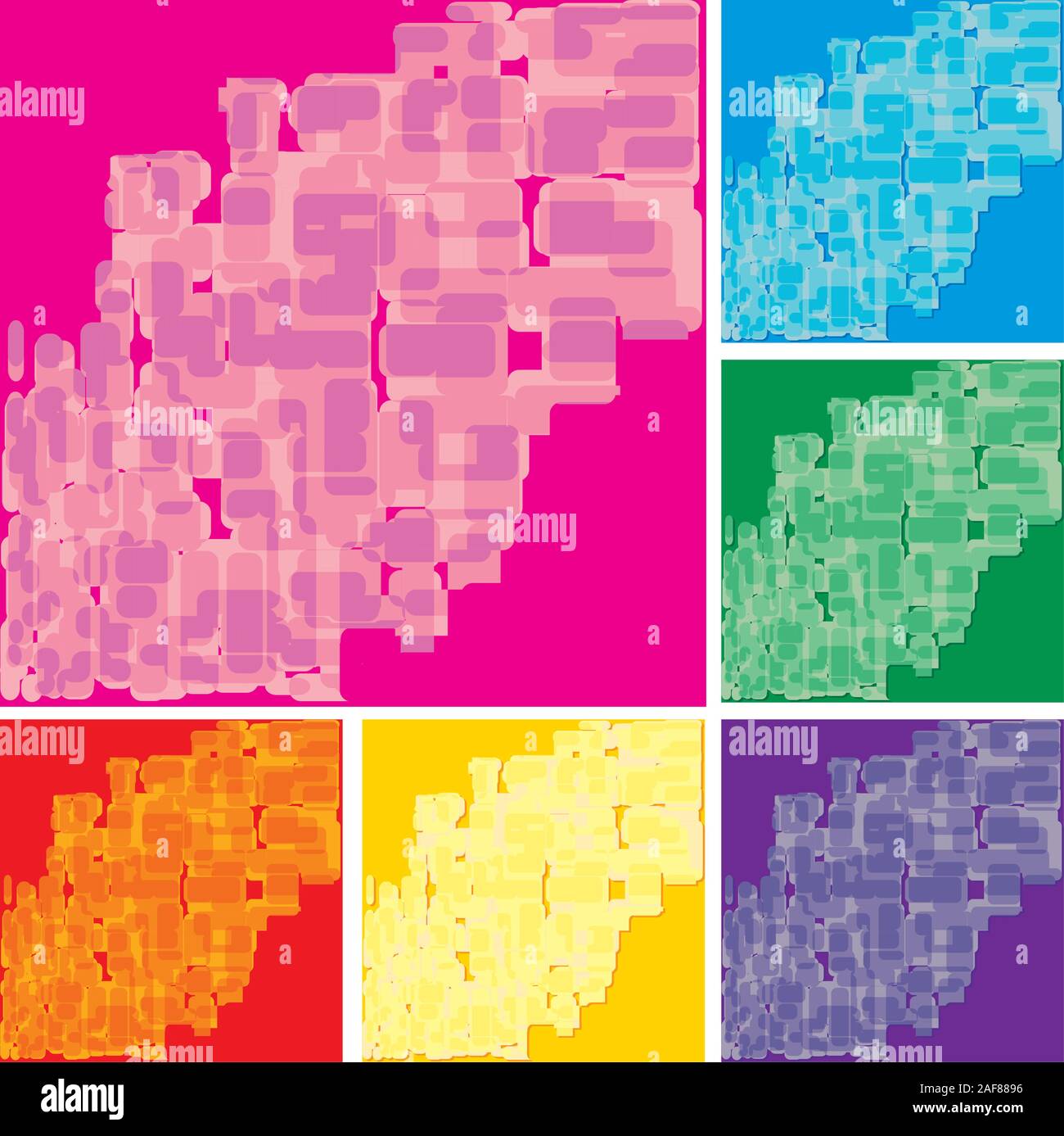 Set of abstract colorful spotted backgrounds, part 17, vector ...