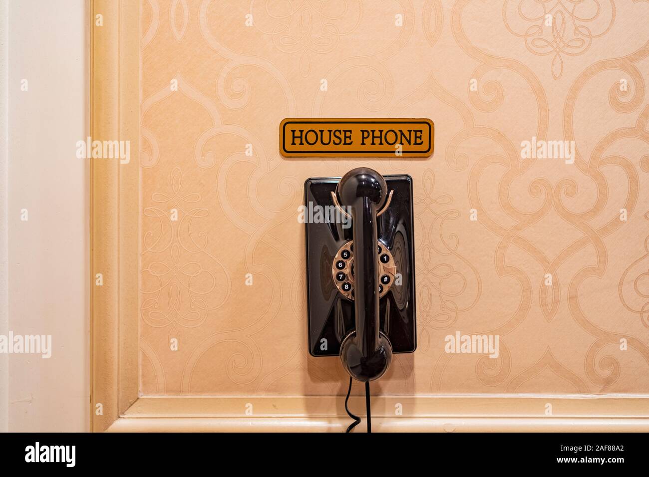 Telephone inside hi-res stock photography and images - Alamy