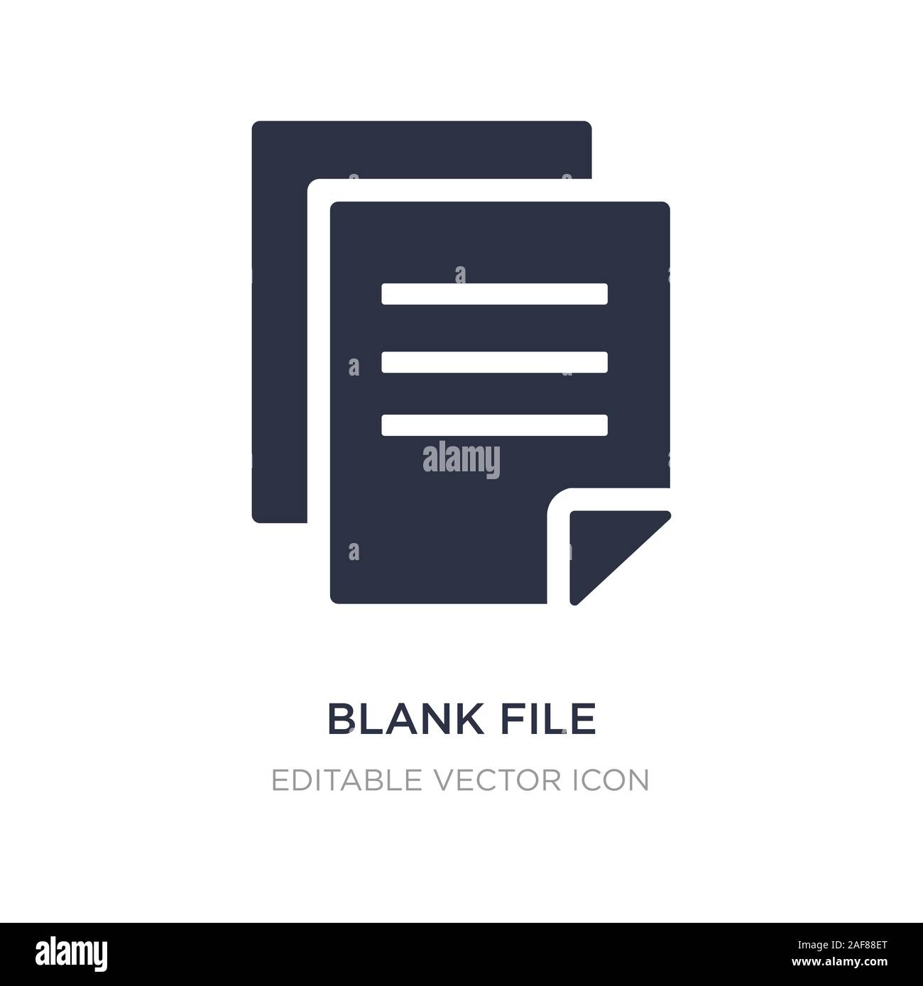 blank file icon on white background. Simple element illustration from ...
