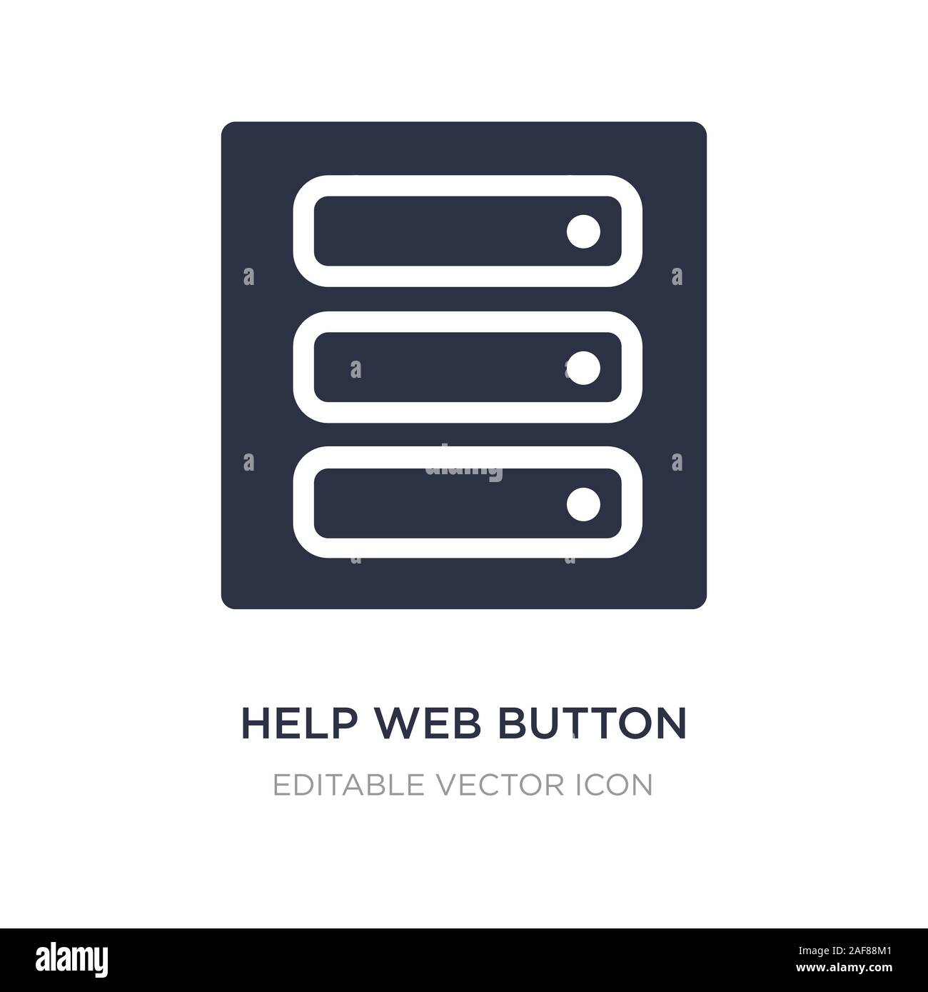 help web button icon on white background. Simple element illustration ...