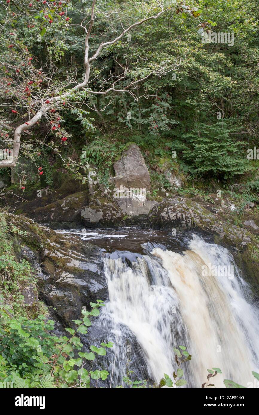 Pecca Falls is one of the waterfalls on the Ingleton Waterfalls Trail ...