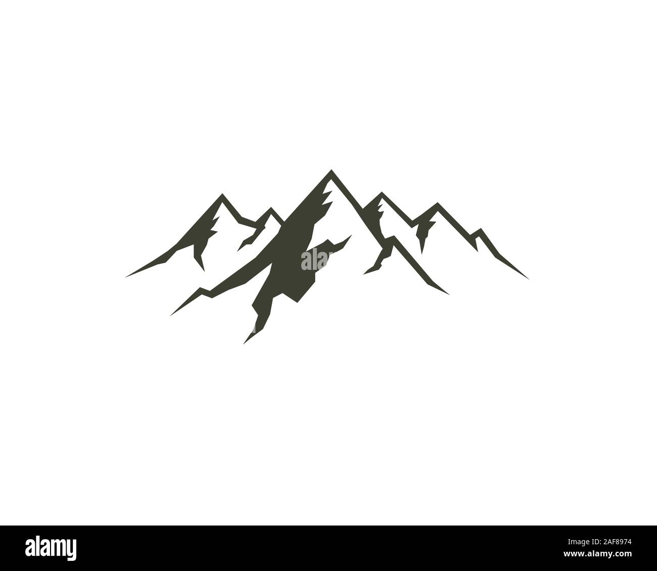Vector Alaska Mountains