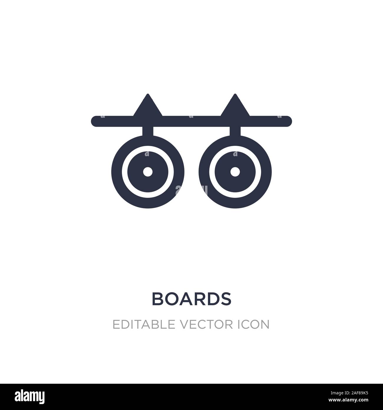 boards icon on white background. Simple element illustration from ...